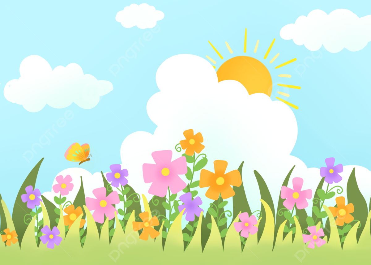 Springtime Cartoon Flowers Wallpapers - Wallpaper Cave