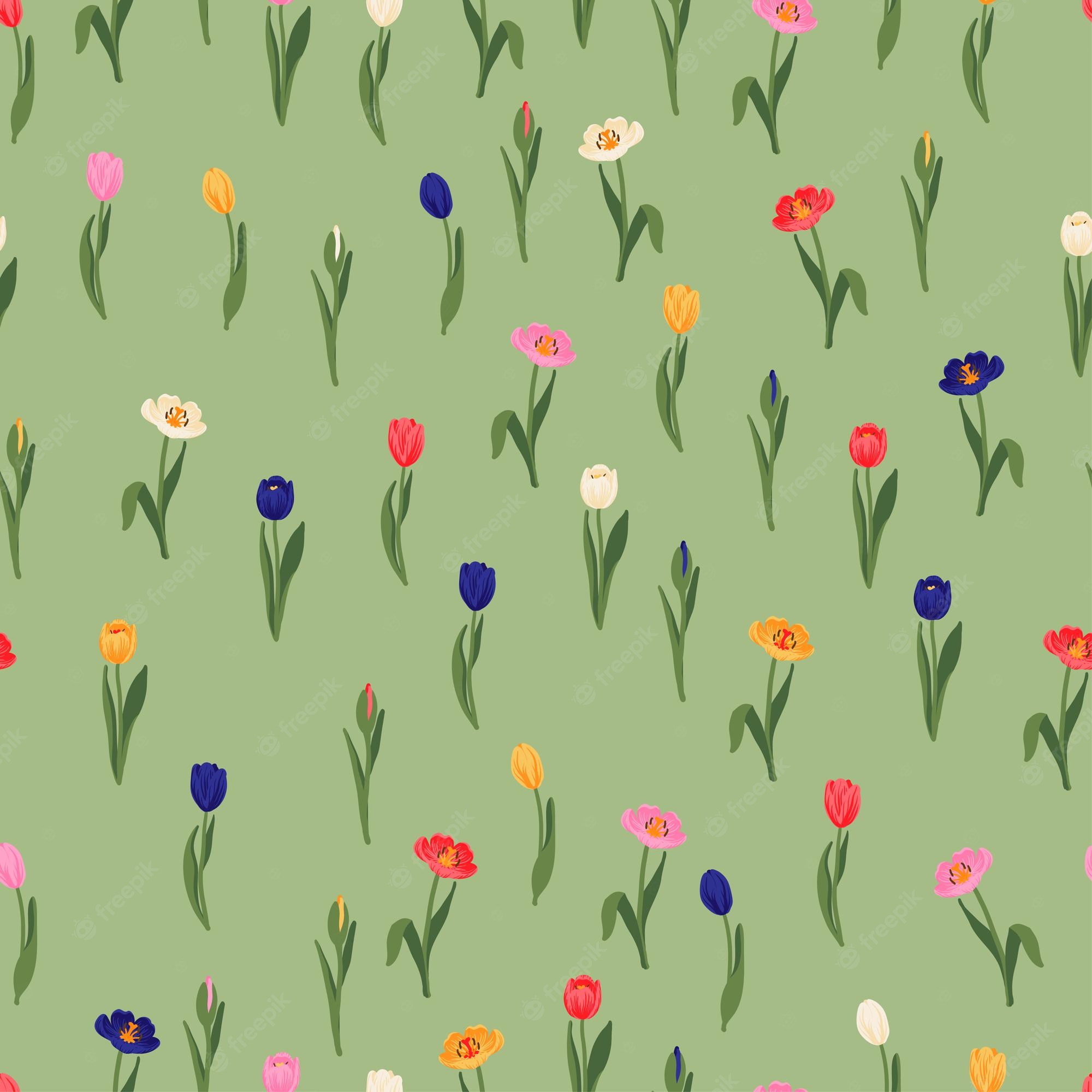 Springtime Cartoon Flowers Wallpapers - Wallpaper Cave