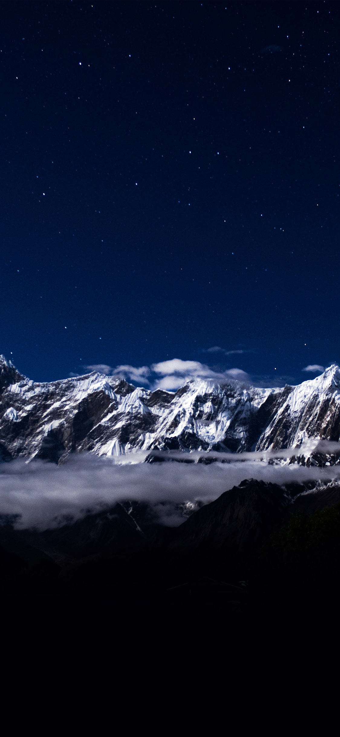 Blue Night Winter Mountain Wallpapers - Wallpaper Cave