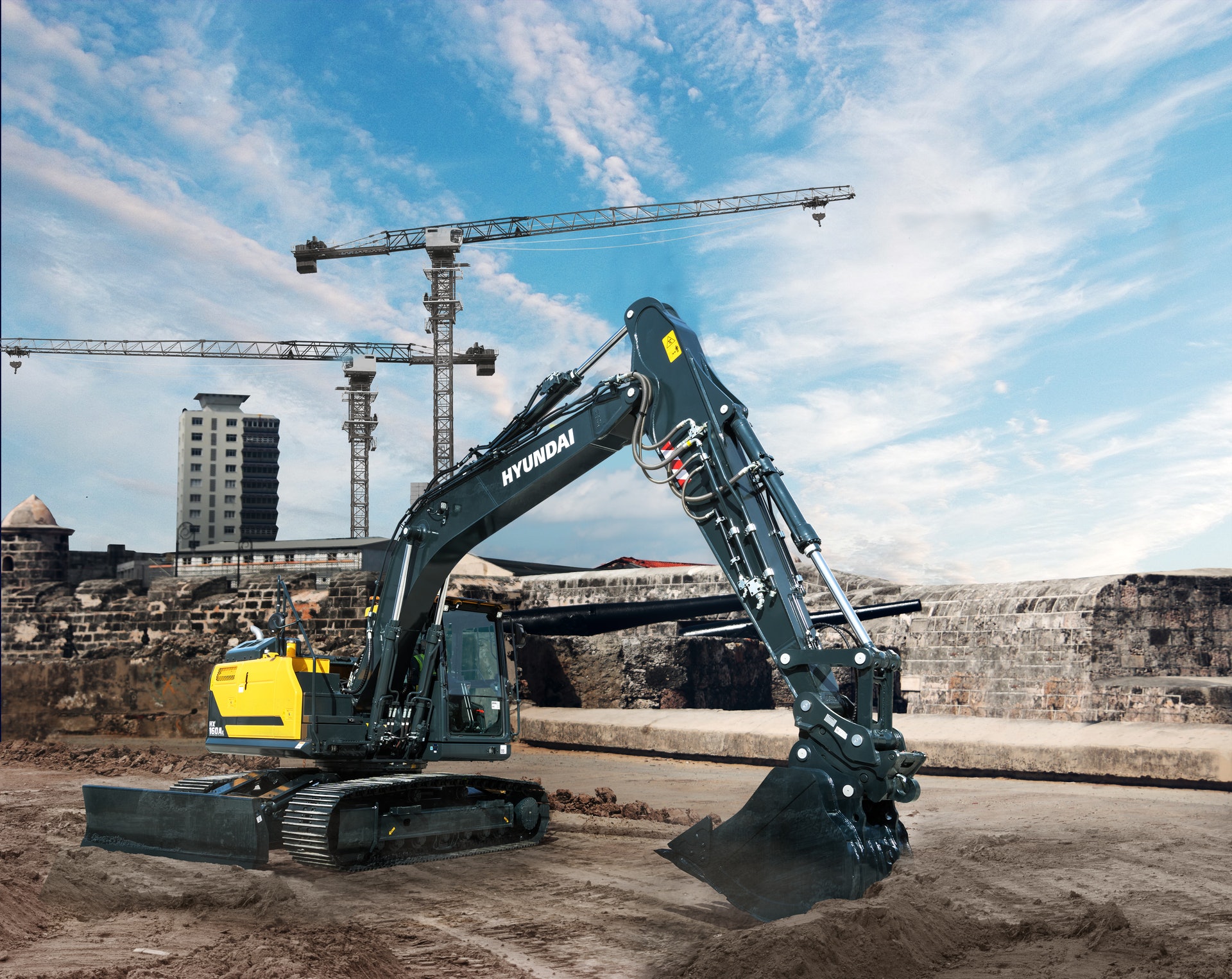 Excavator Hyundai Wallpapers - Wallpaper Cave