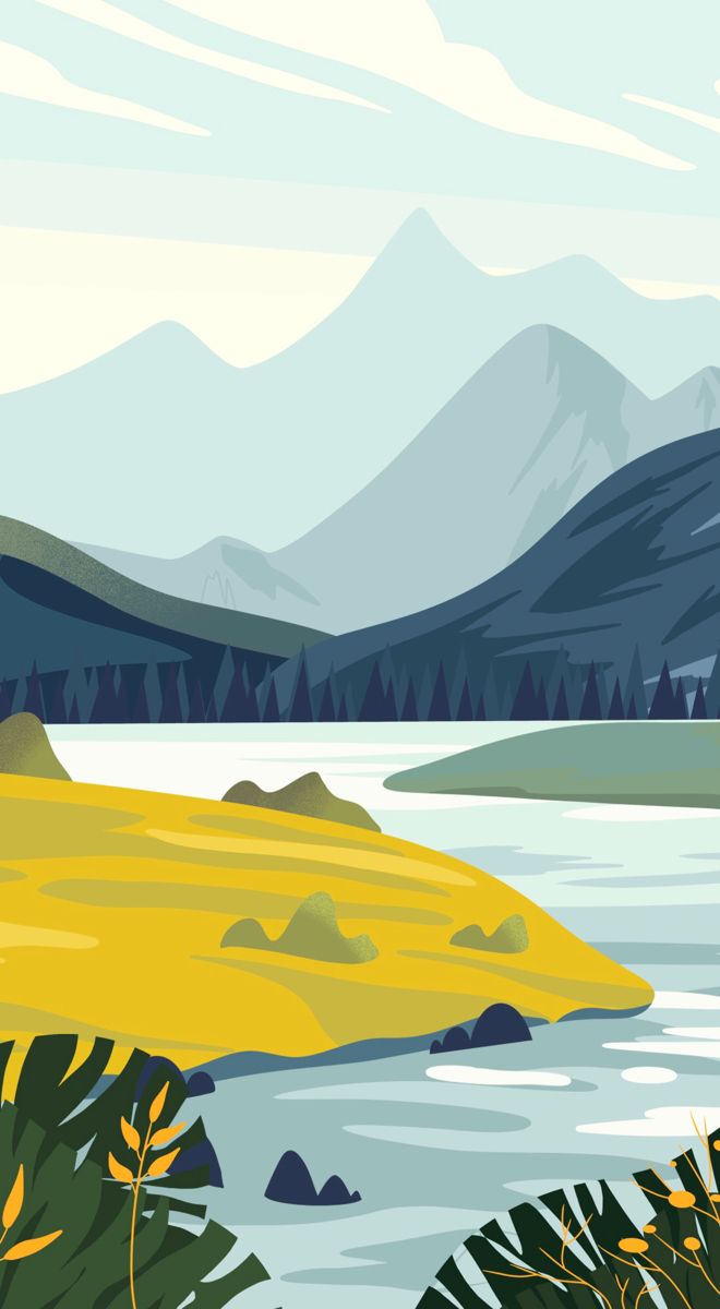 Spring Mountain Painting Wallpapers - Wallpaper Cave