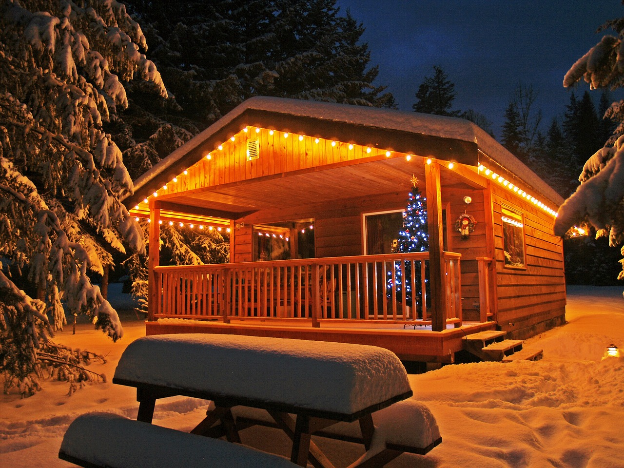 Romantic Winter Cabin Wallpapers - Wallpaper Cave