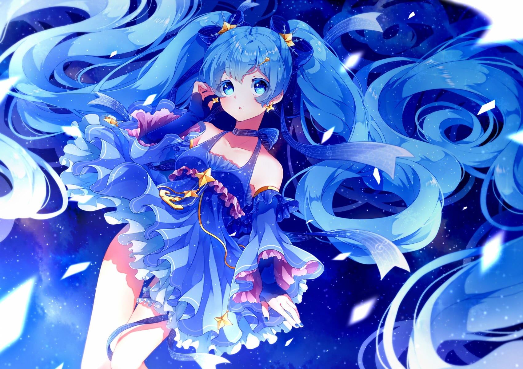 Anime Blue Colour Wallpapers - Wallpaper Cave
