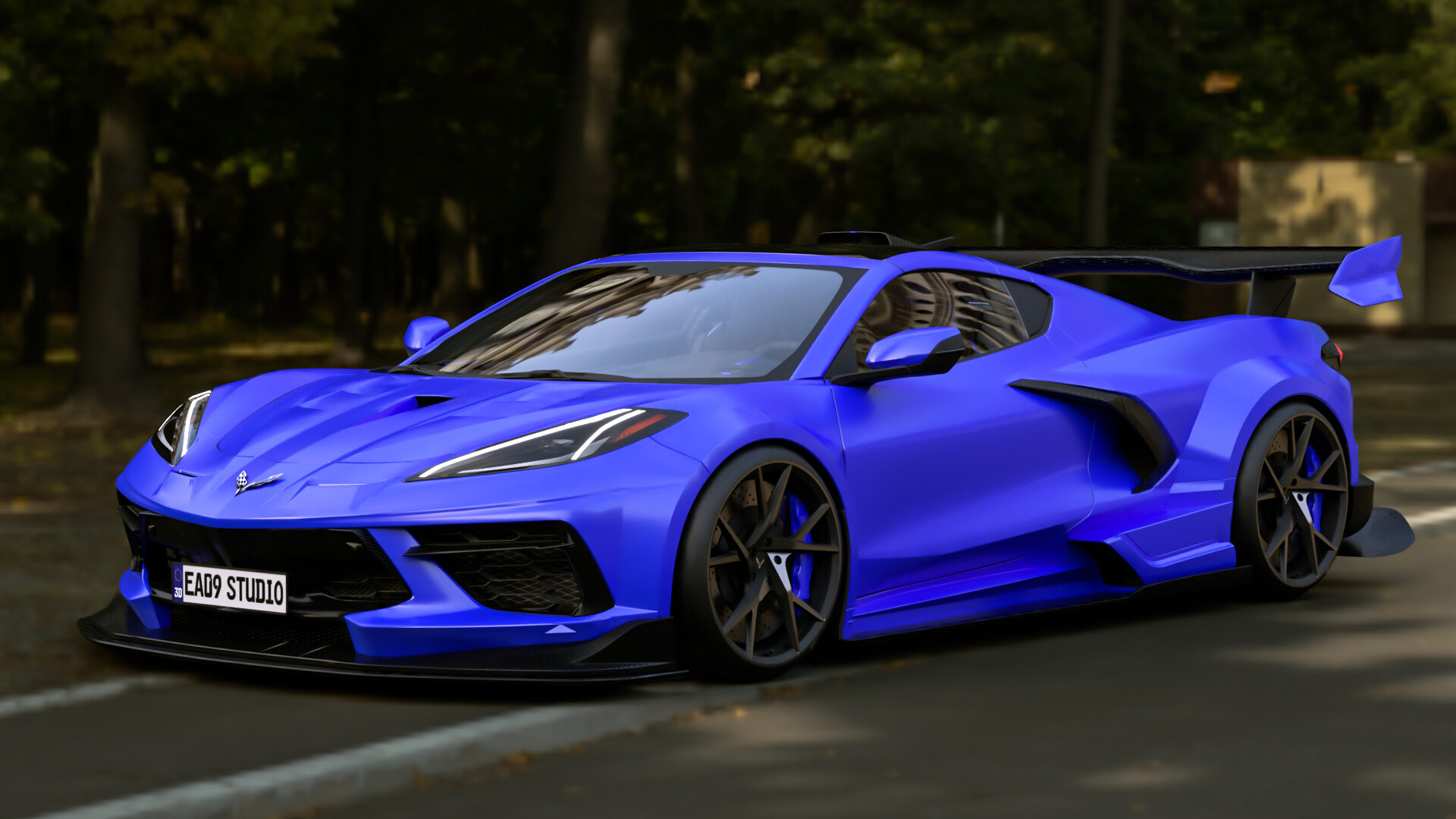 2023 Corvette Blue Wallpapers - Wallpaper Cave