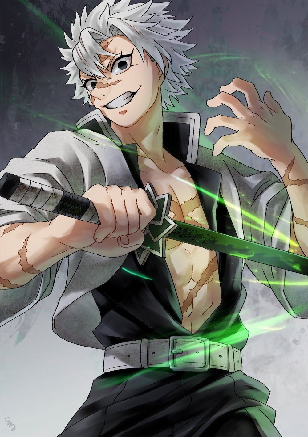 Demon Slayer Sanemi Wallpapers - Wallpaper Cave