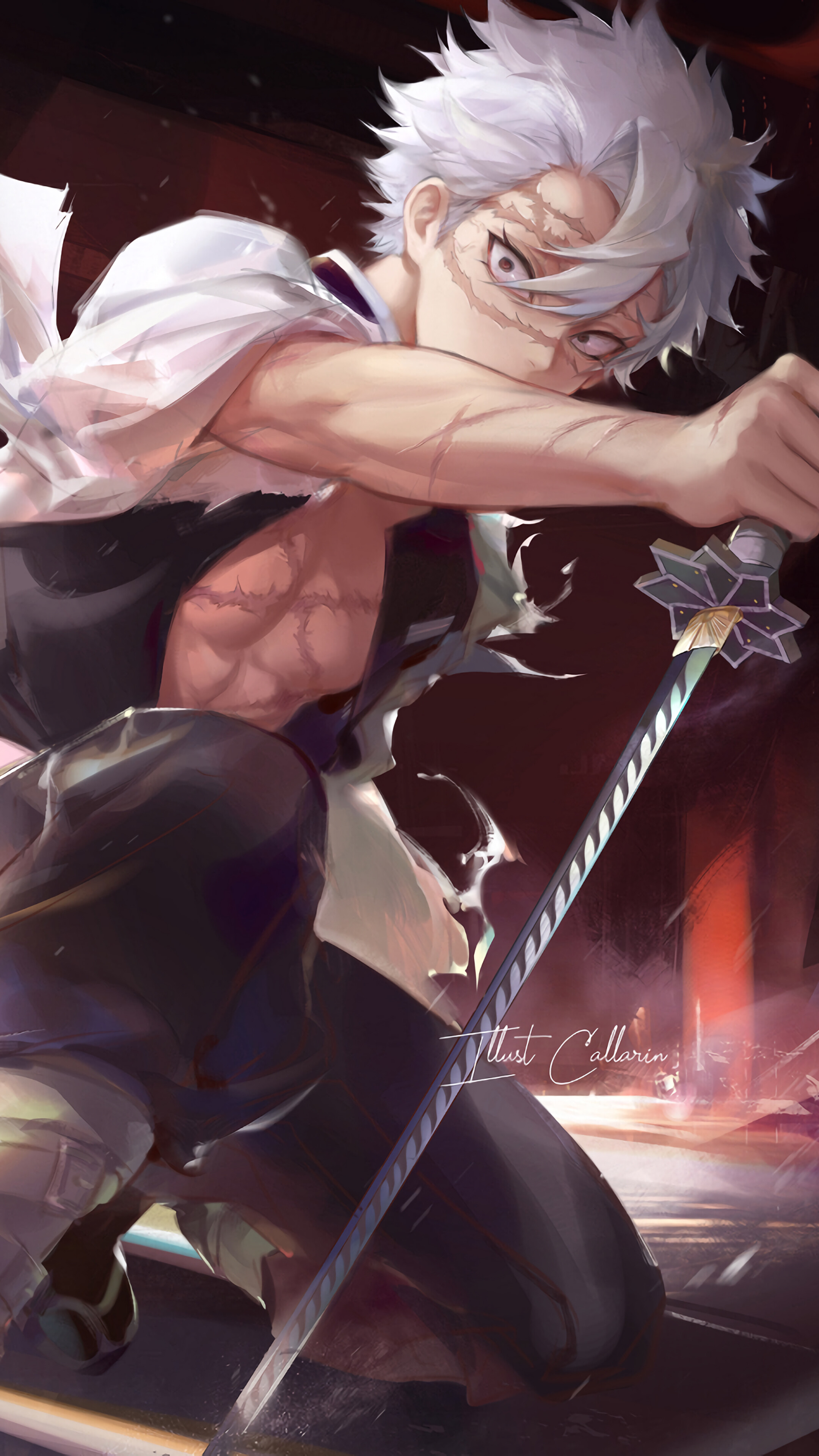 Demon Slayer Sanemi Wallpapers - Wallpaper Cave