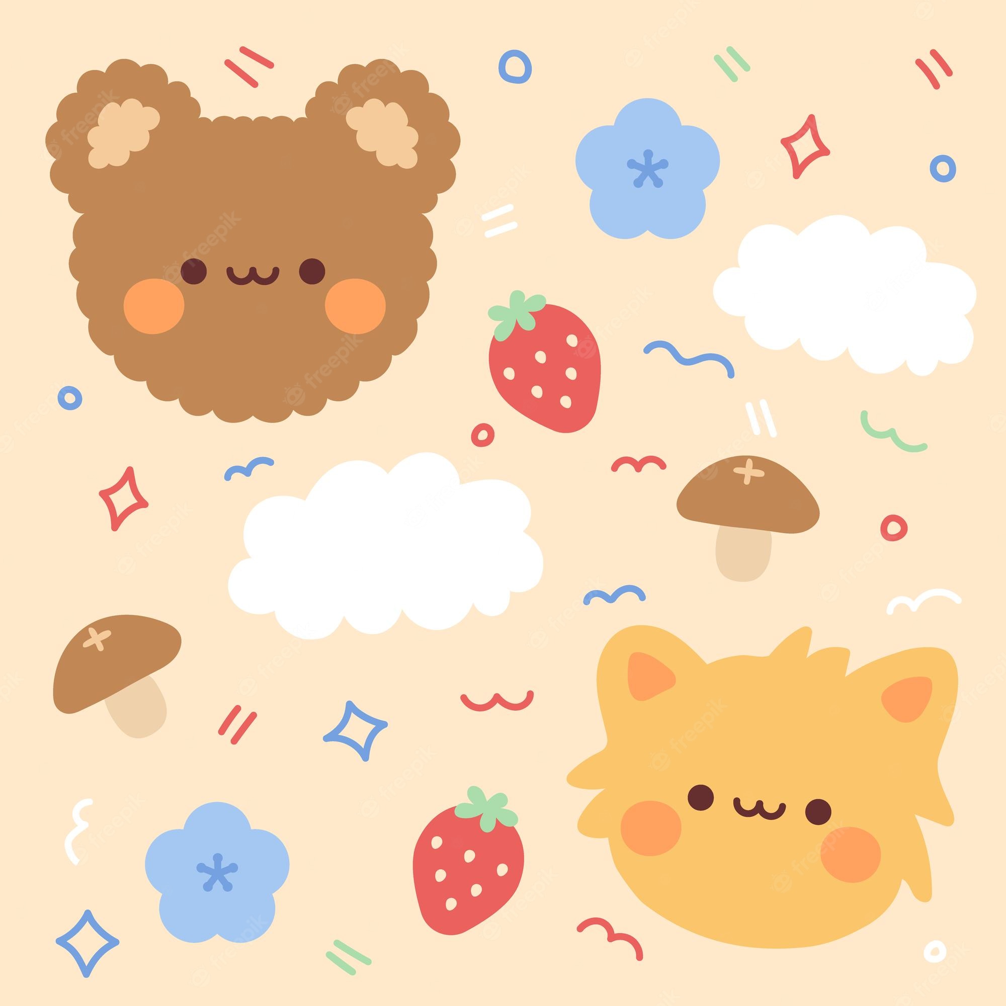 Strawberry Bear Wallpapers - Wallpaper Cave