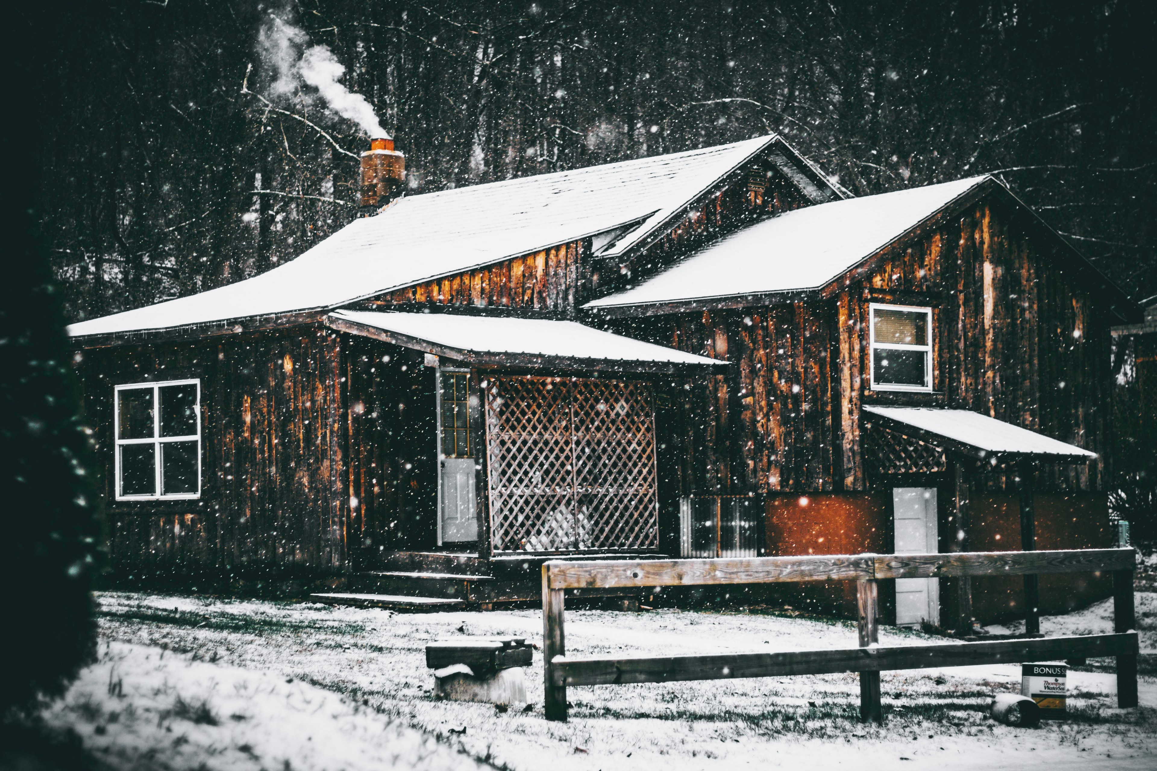Snow Covered Cabin Wallpapers - Wallpaper Cave