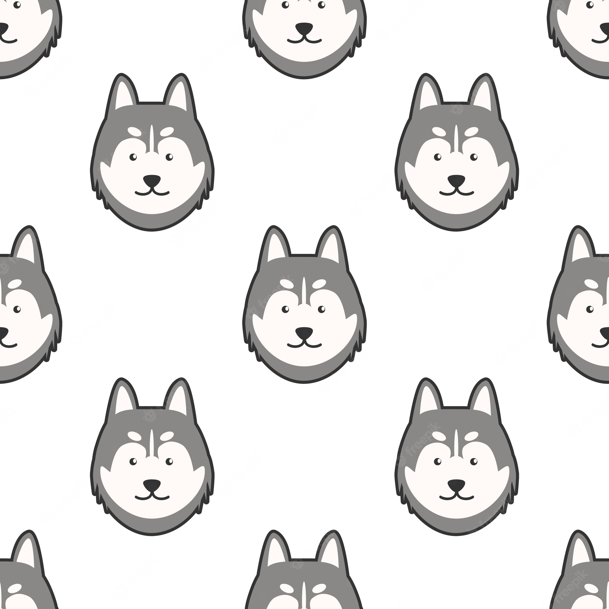 Cute Husky Drawing Wallpapers - Wallpaper Cave