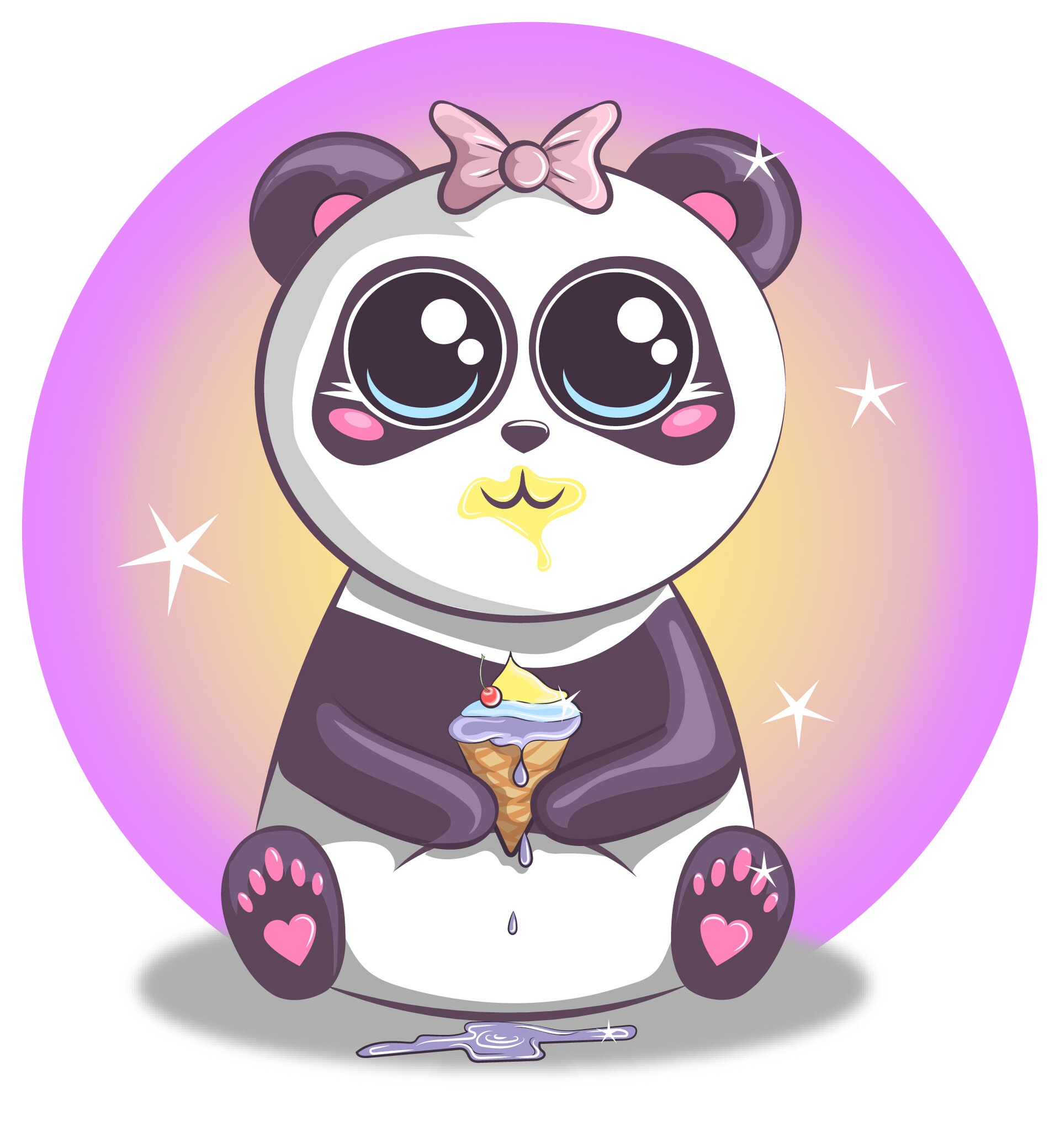 Panda Sticker Wallpapers - Wallpaper Cave