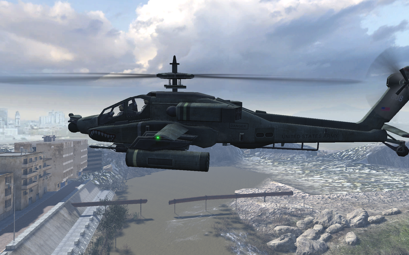 Call Of Duty Modern Warfare II Apache Helicopter Wallpapers - Wallpaper ...