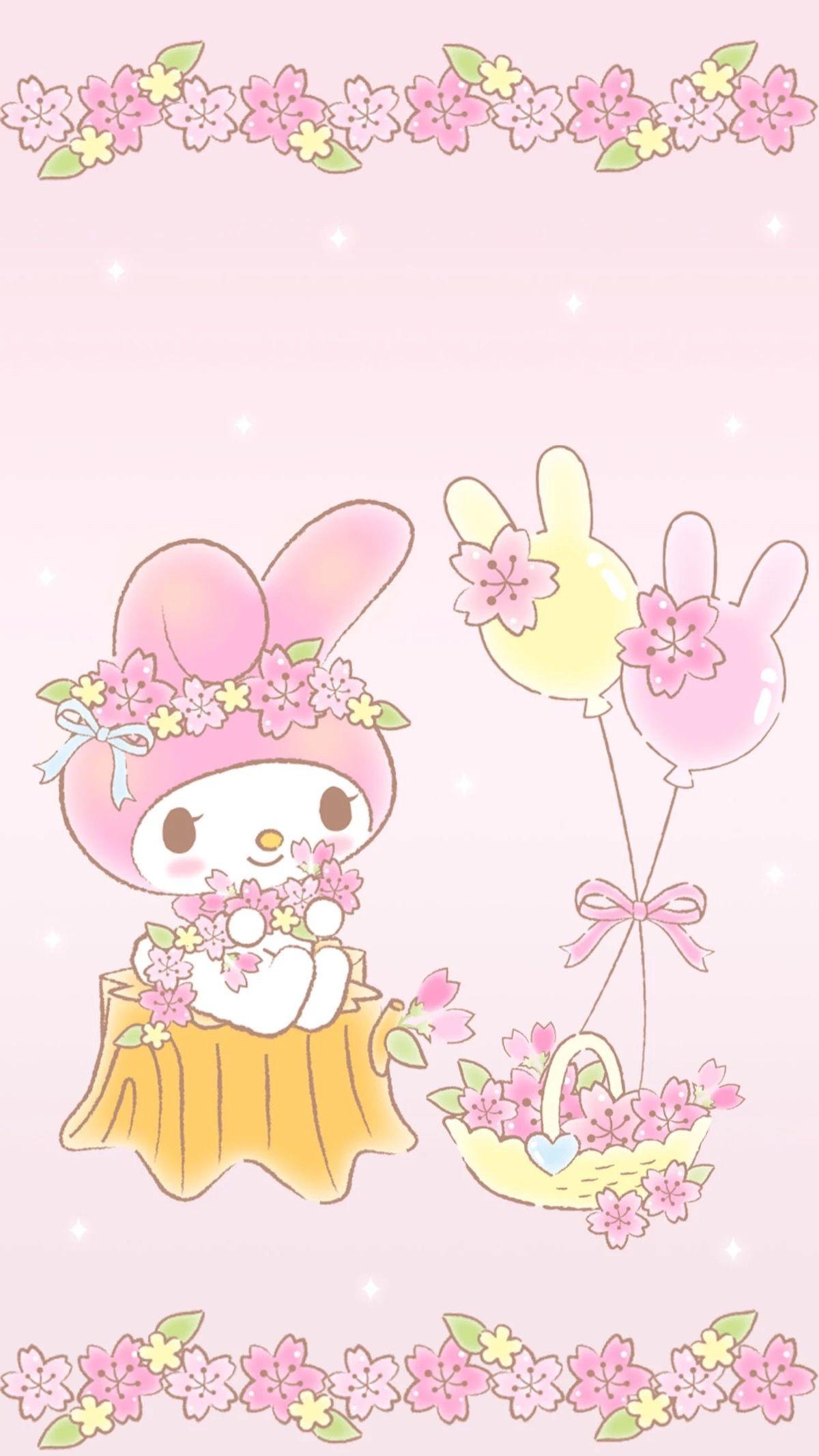 My Melody And Kuromi Spring Wallpapers - Wallpaper Cave