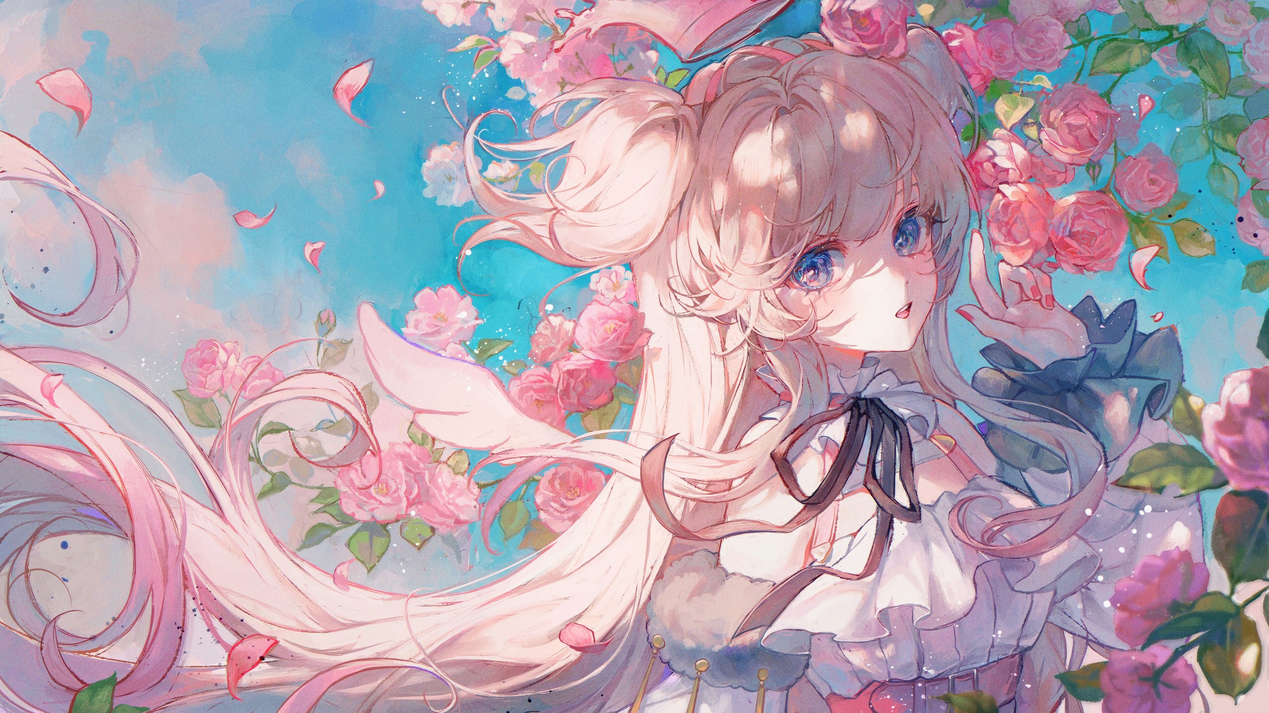 Anime Flower Banner Wallpapers - Wallpaper Cave