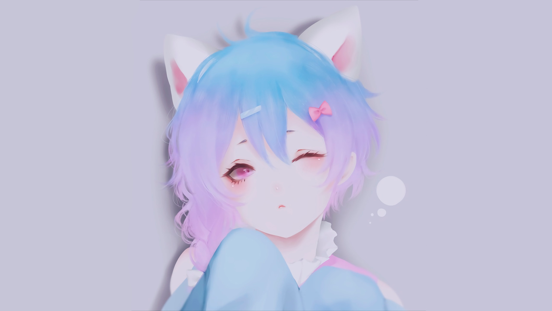 Purple And Blue Girl Anime Wallpapers - Wallpaper Cave