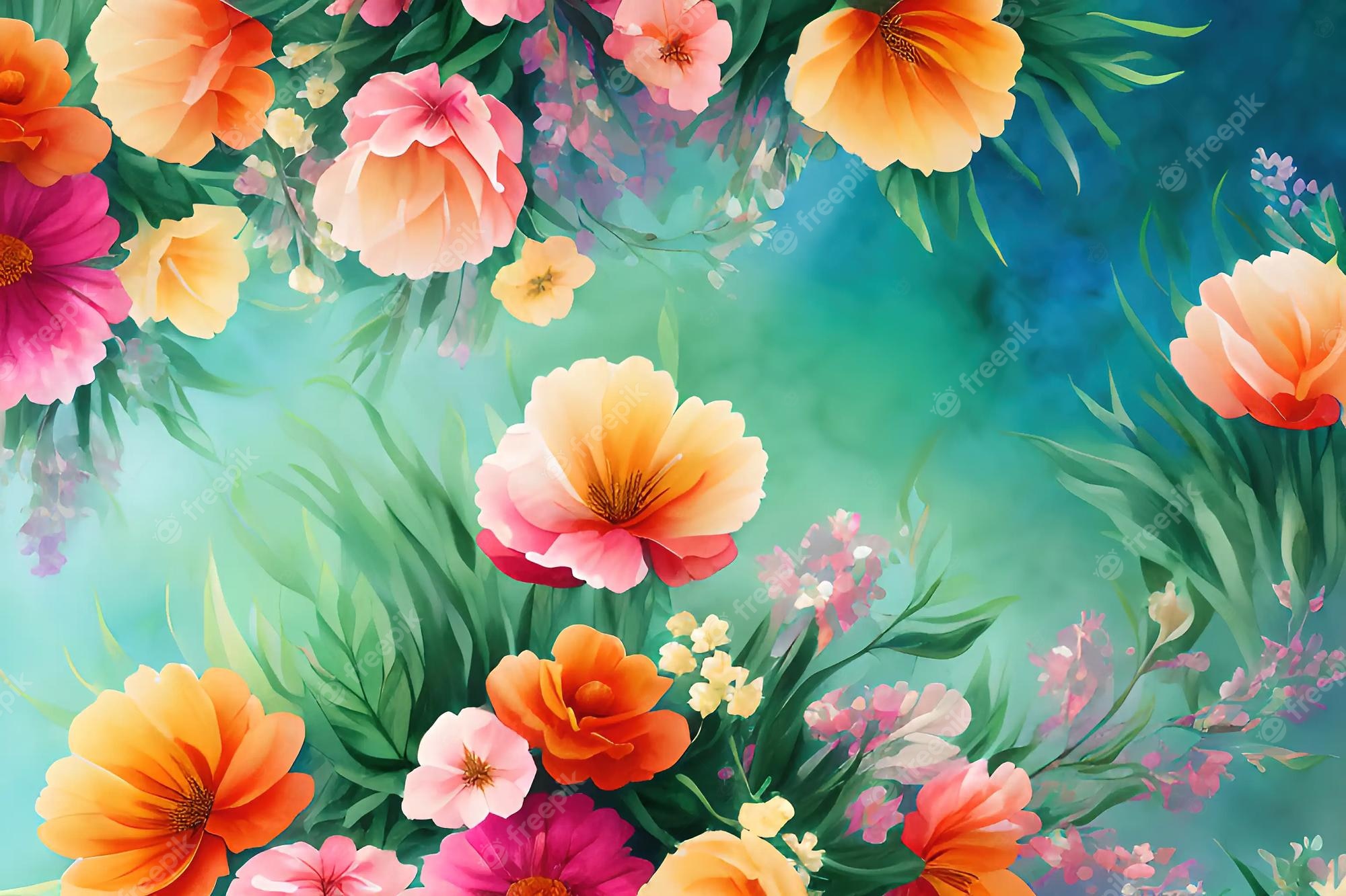 Spring Flower Art Wallpapers - Wallpaper Cave
