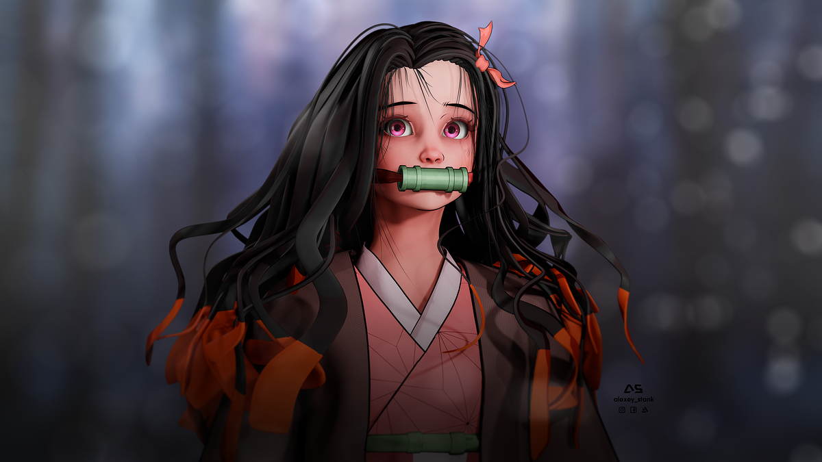 Nezuko 3D Wallpapers - Wallpaper Cave