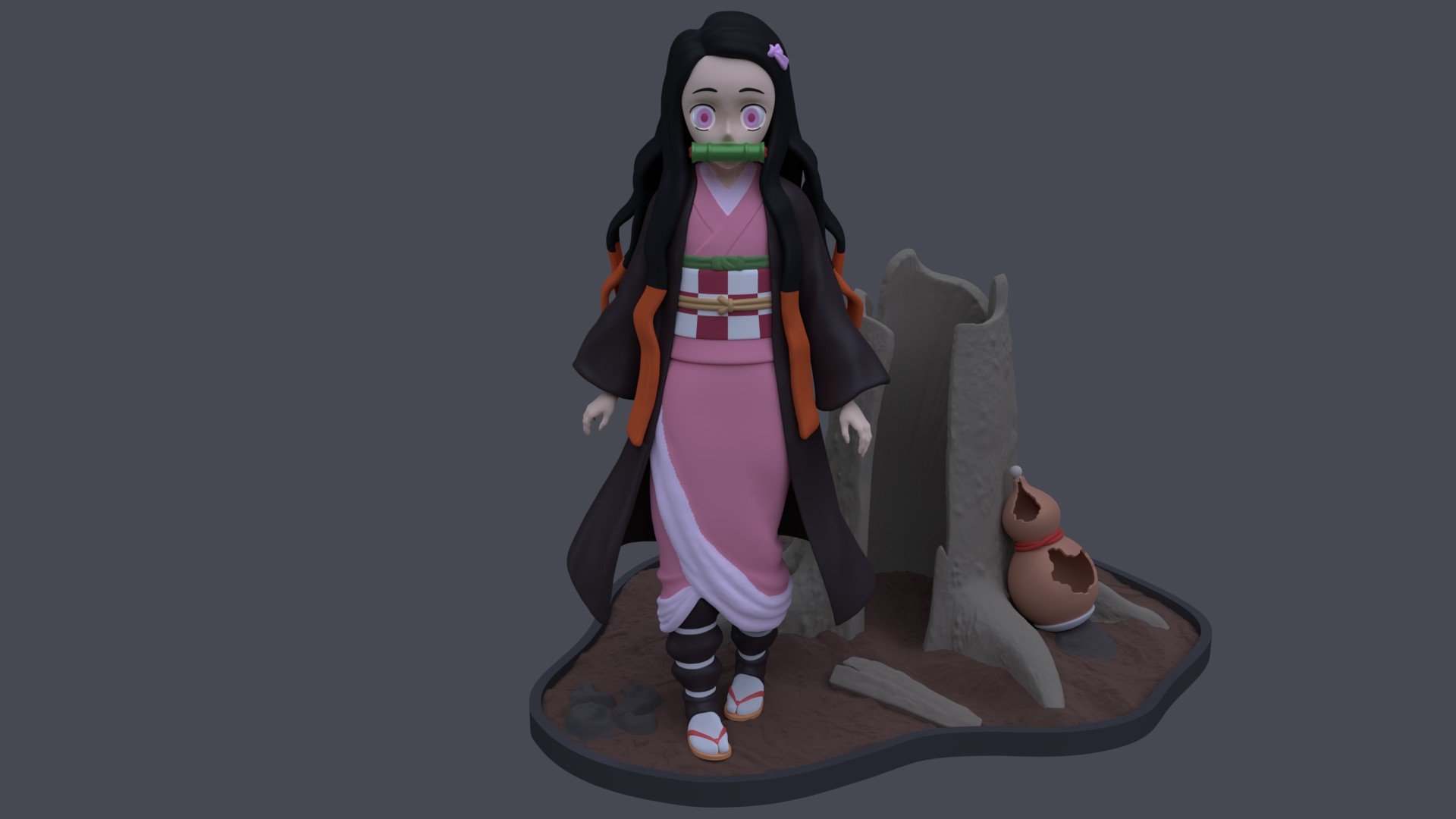 Nezuko 3D Wallpapers - Wallpaper Cave