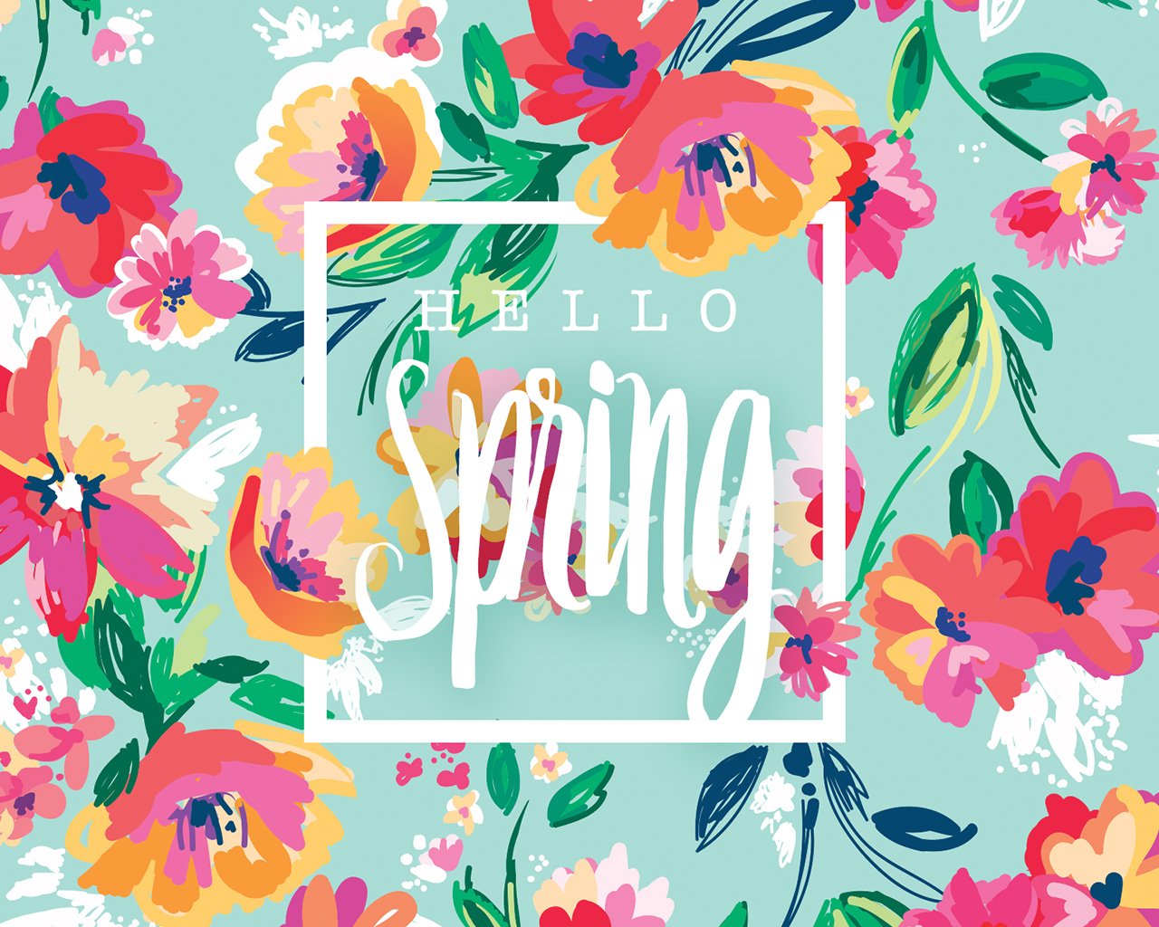 Hello Spring Blue Wallpapers - Wallpaper Cave