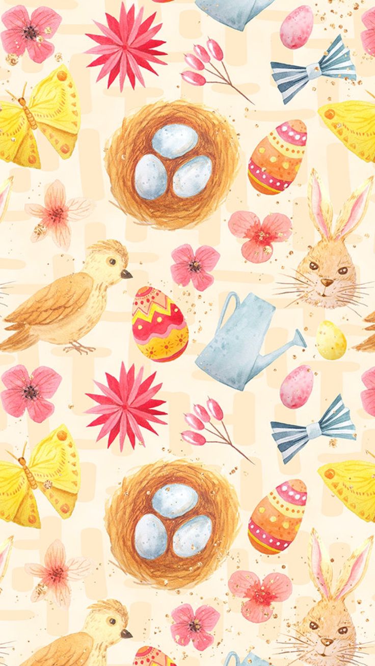 Watercolor Easter Spring Wallpapers - Wallpaper Cave