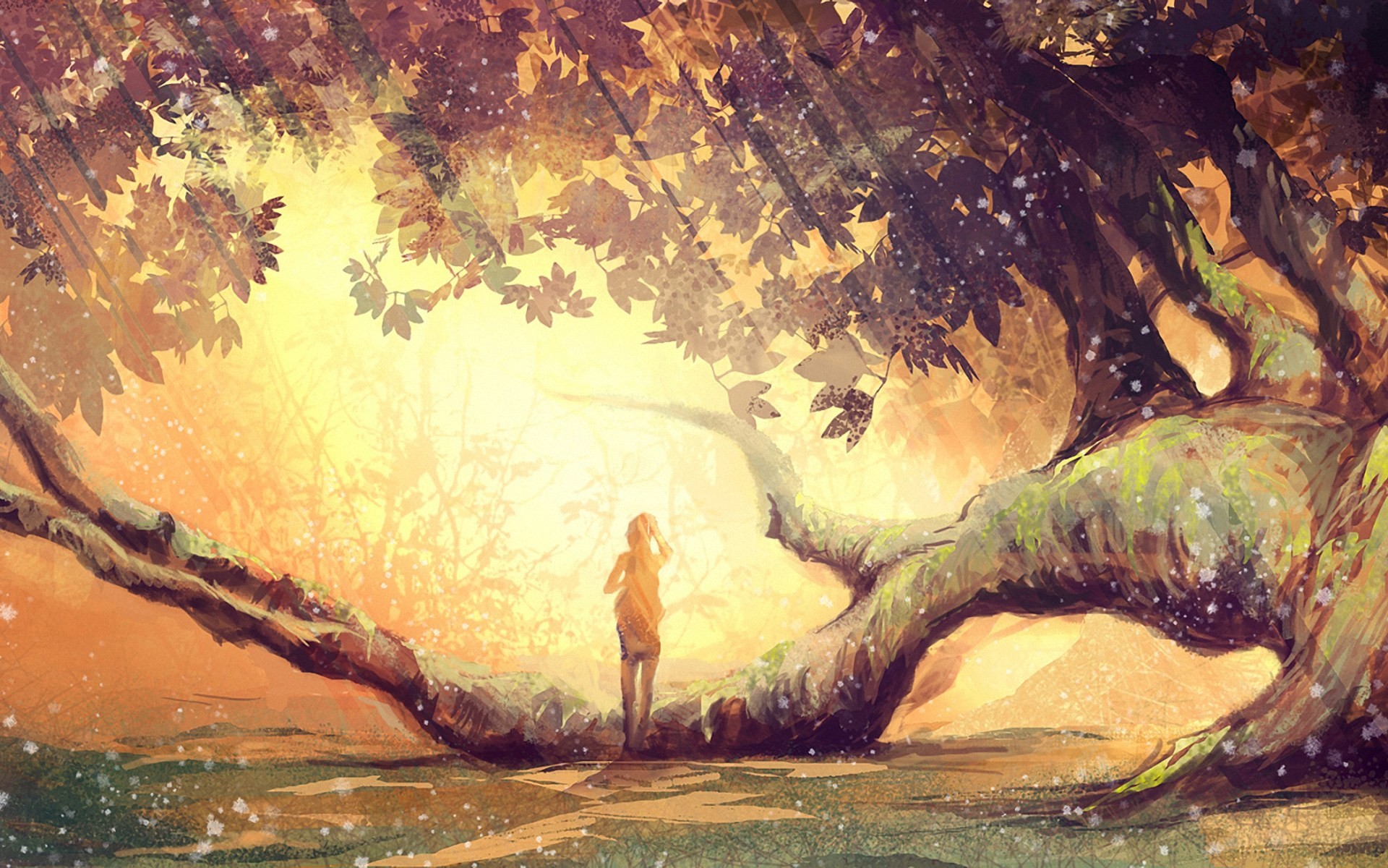 Anime Autumn Nature Wallpapers - Wallpaper Cave