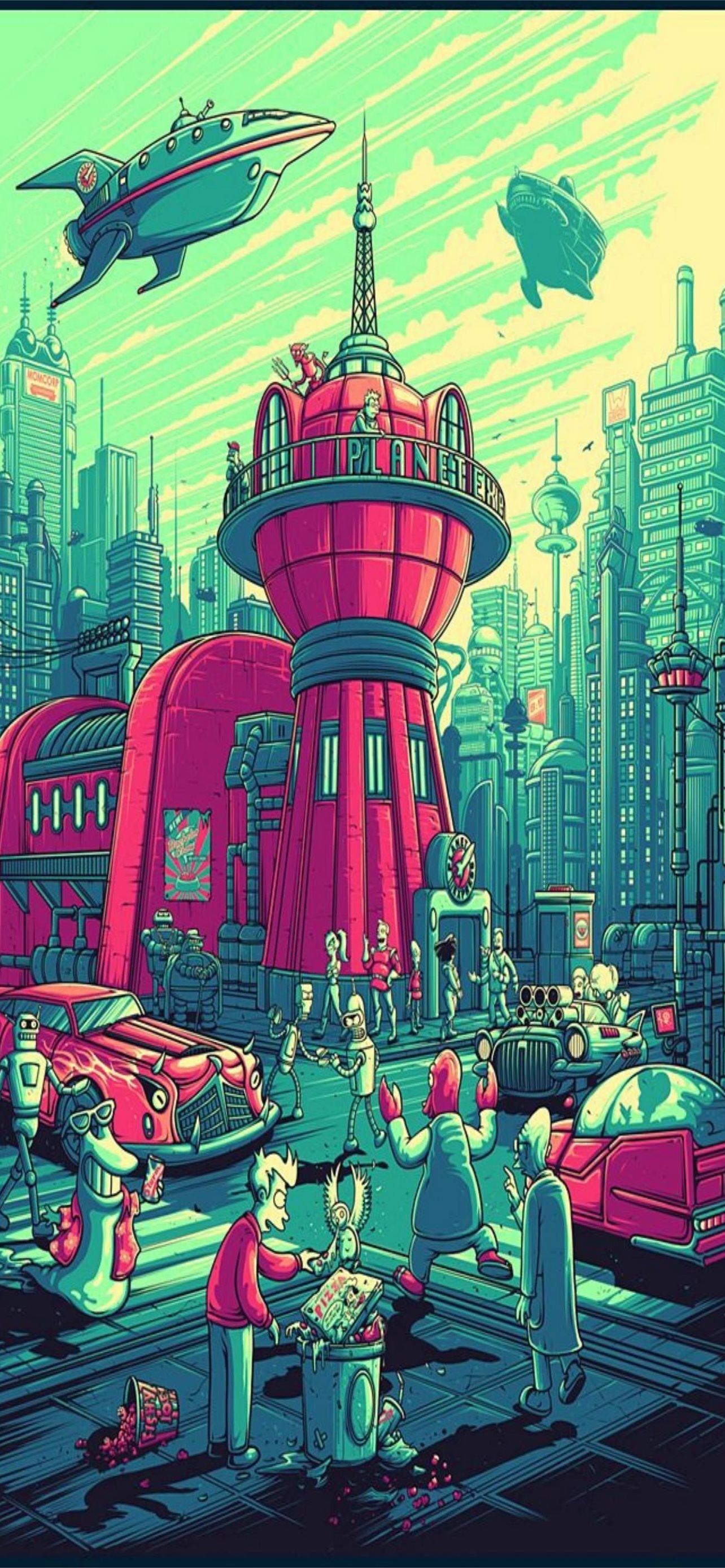 Futurama iPhone Wallpapers - Wallpaper Cave