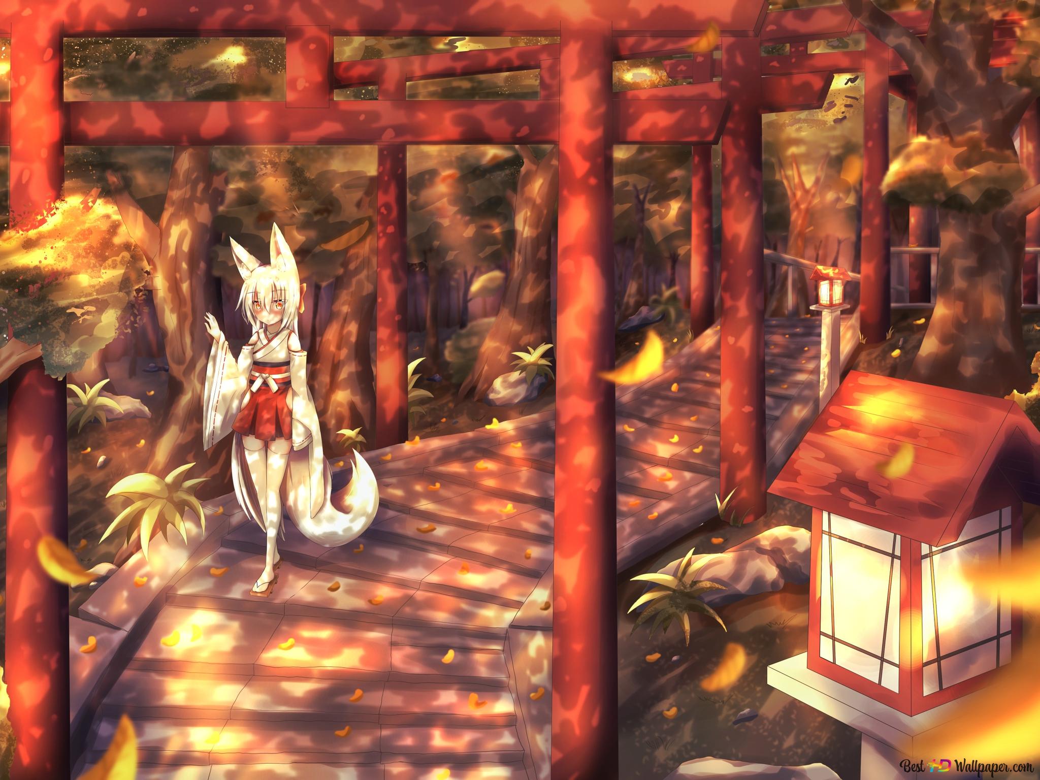 Anime Fox Shrine Wallpapers - Wallpaper Cave