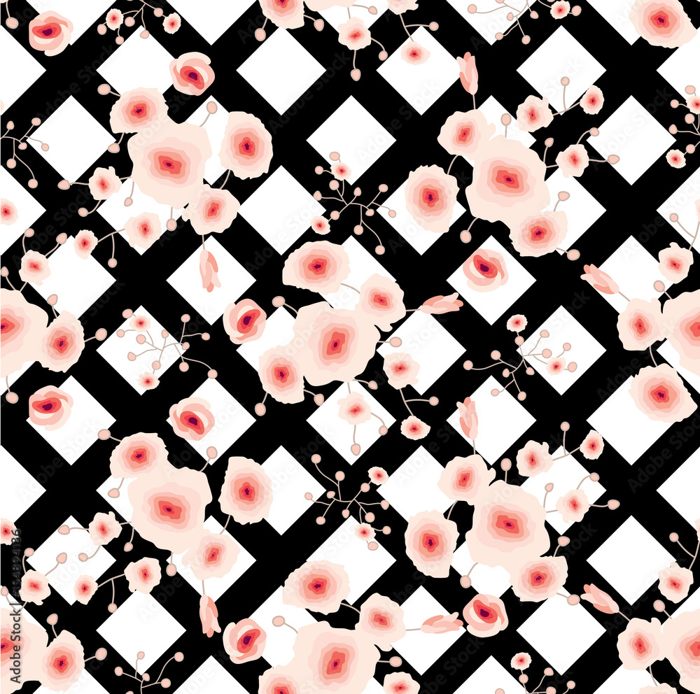 Checkered Flower Wallpapers - Wallpaper Cave