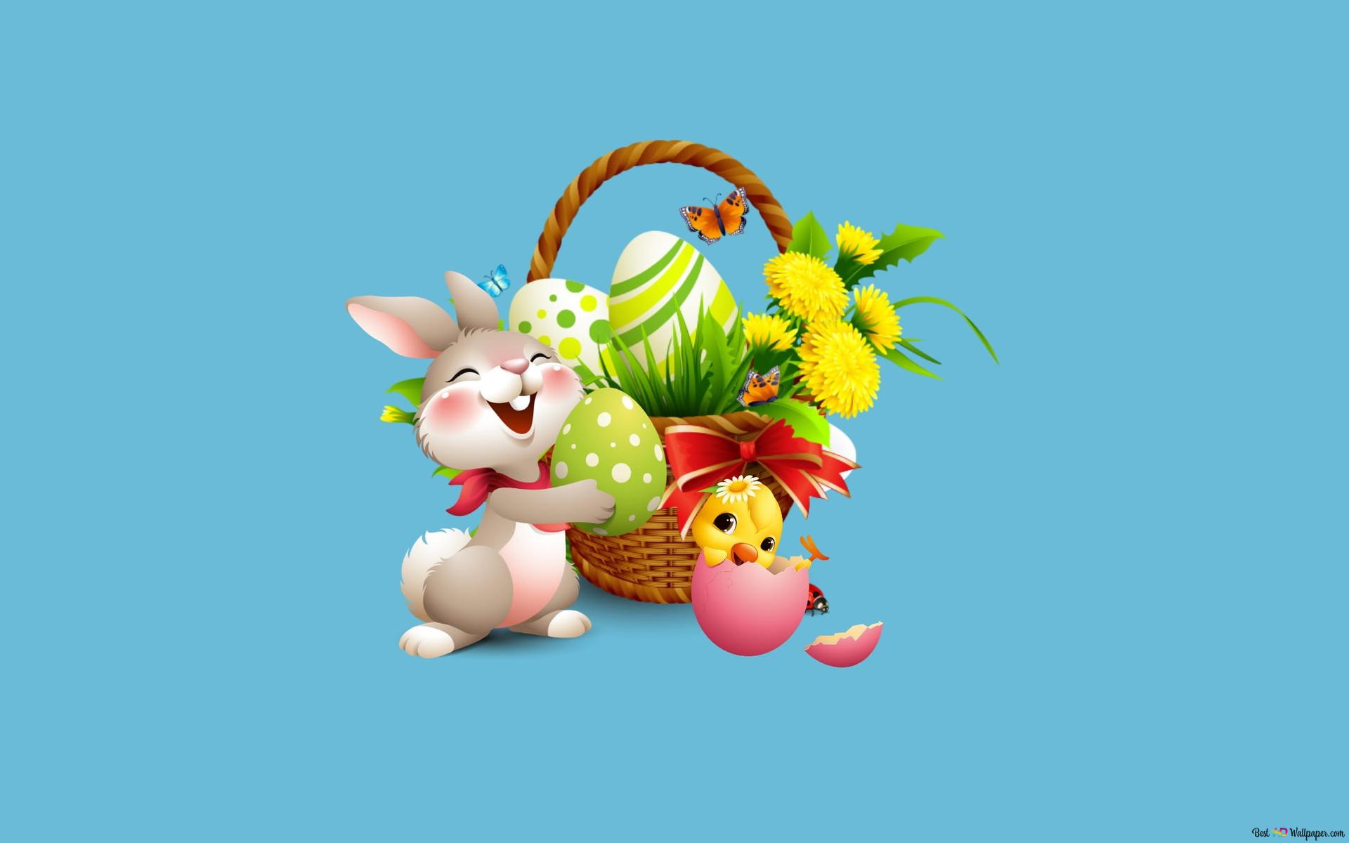 Easter Cute Cartoon Wallpapers - Wallpaper Cave