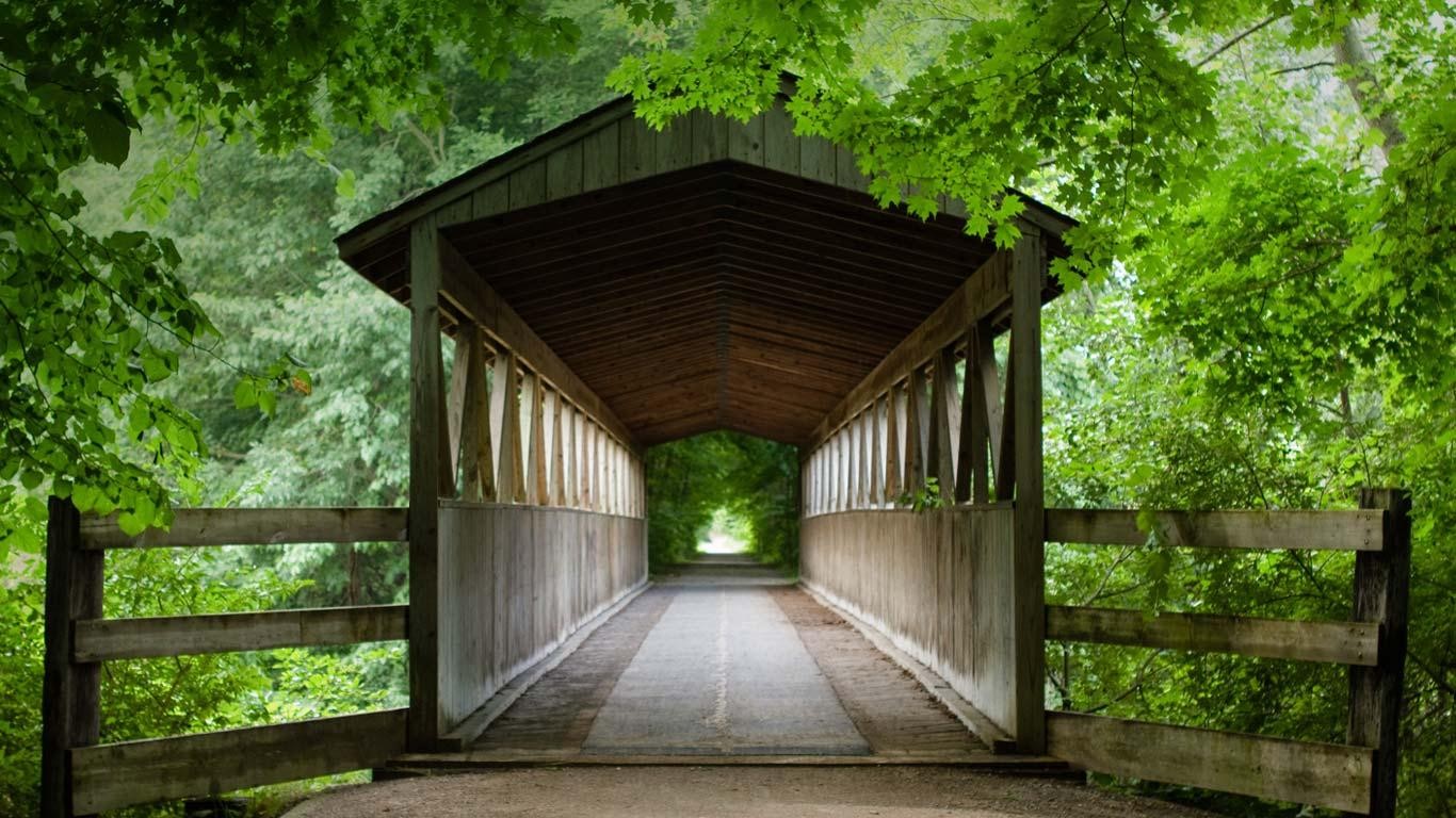 Spring Covered Bridges Wallpapers - Wallpaper Cave