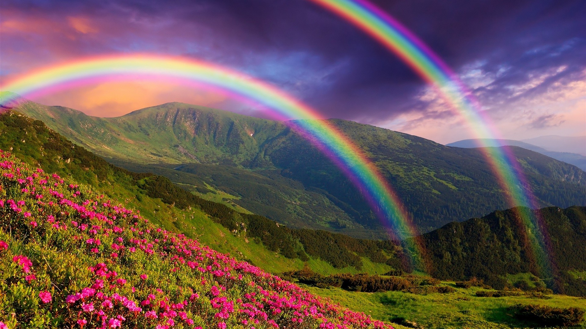 Spring Rainbow Sky Wallpapers - Wallpaper Cave
