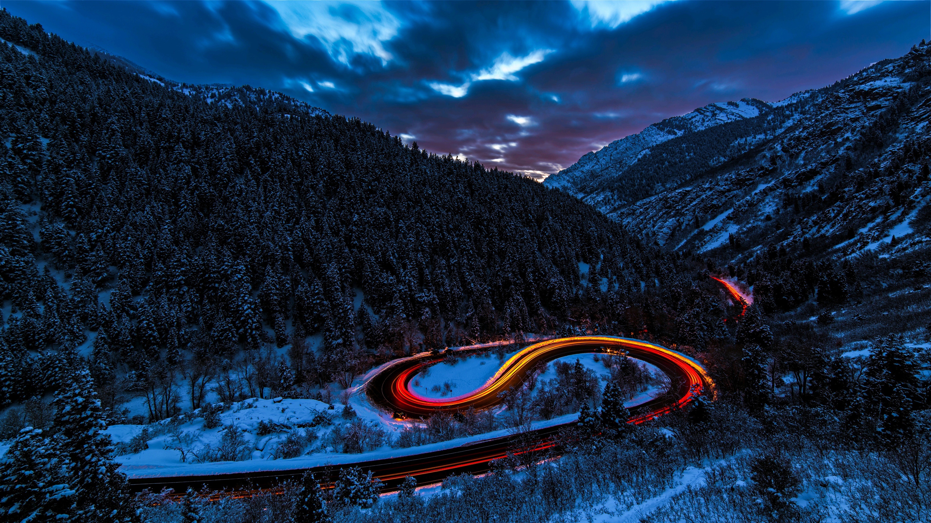 4k Winter Road Wallpapers - Wallpaper Cave