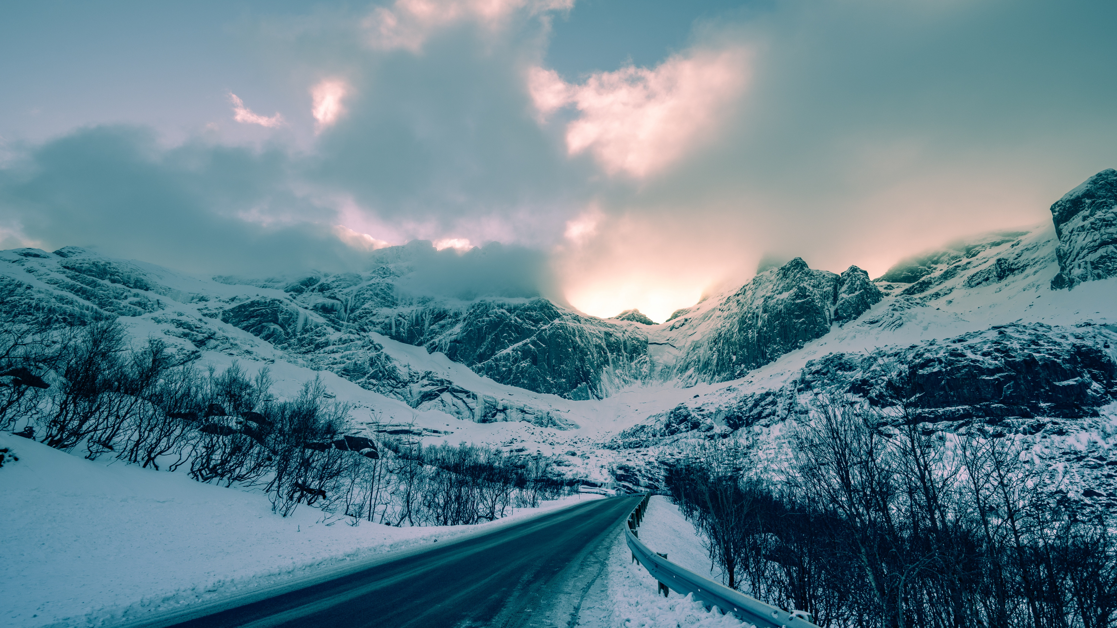 4k Winter Road Wallpapers - Wallpaper Cave