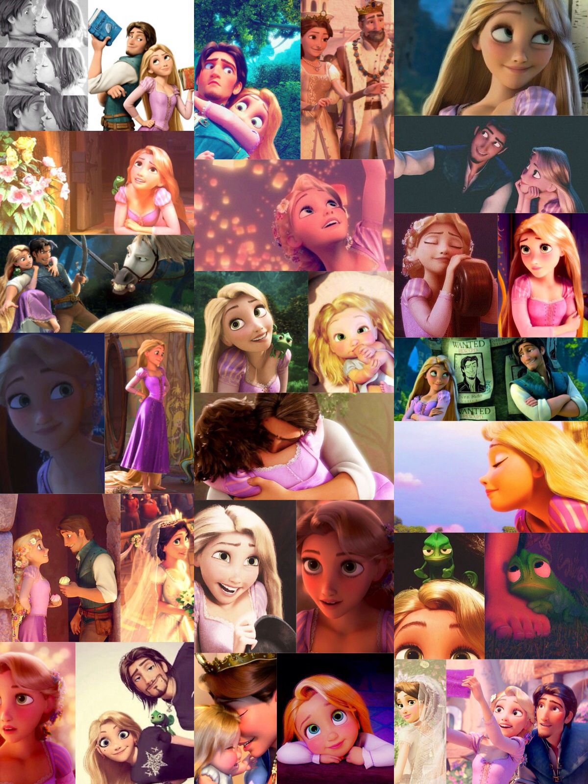 Rapunzel Collage Wallpapers - Wallpaper Cave