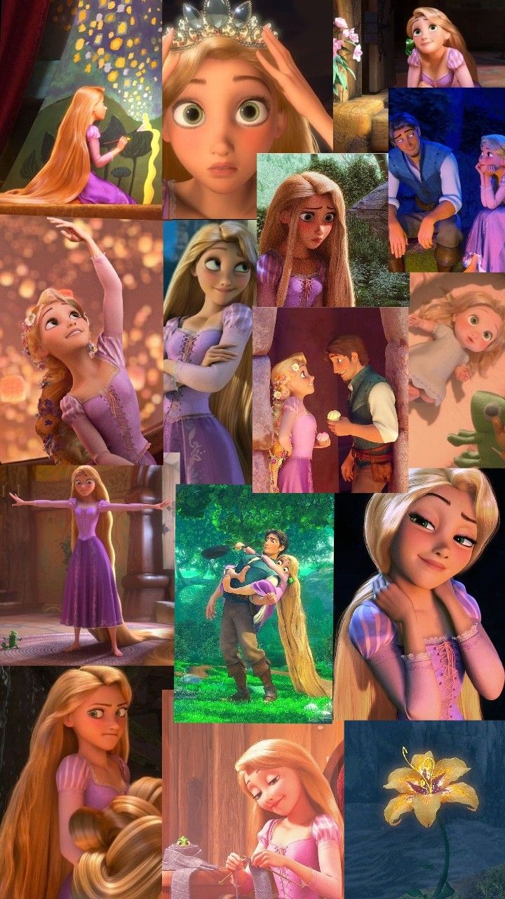 Rapunzel Collage Wallpapers - Wallpaper Cave