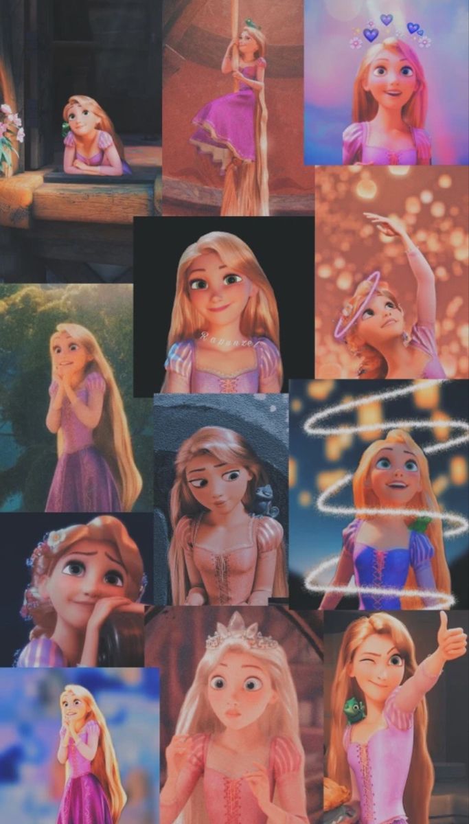 Rapunzel Collage Wallpapers - Wallpaper Cave