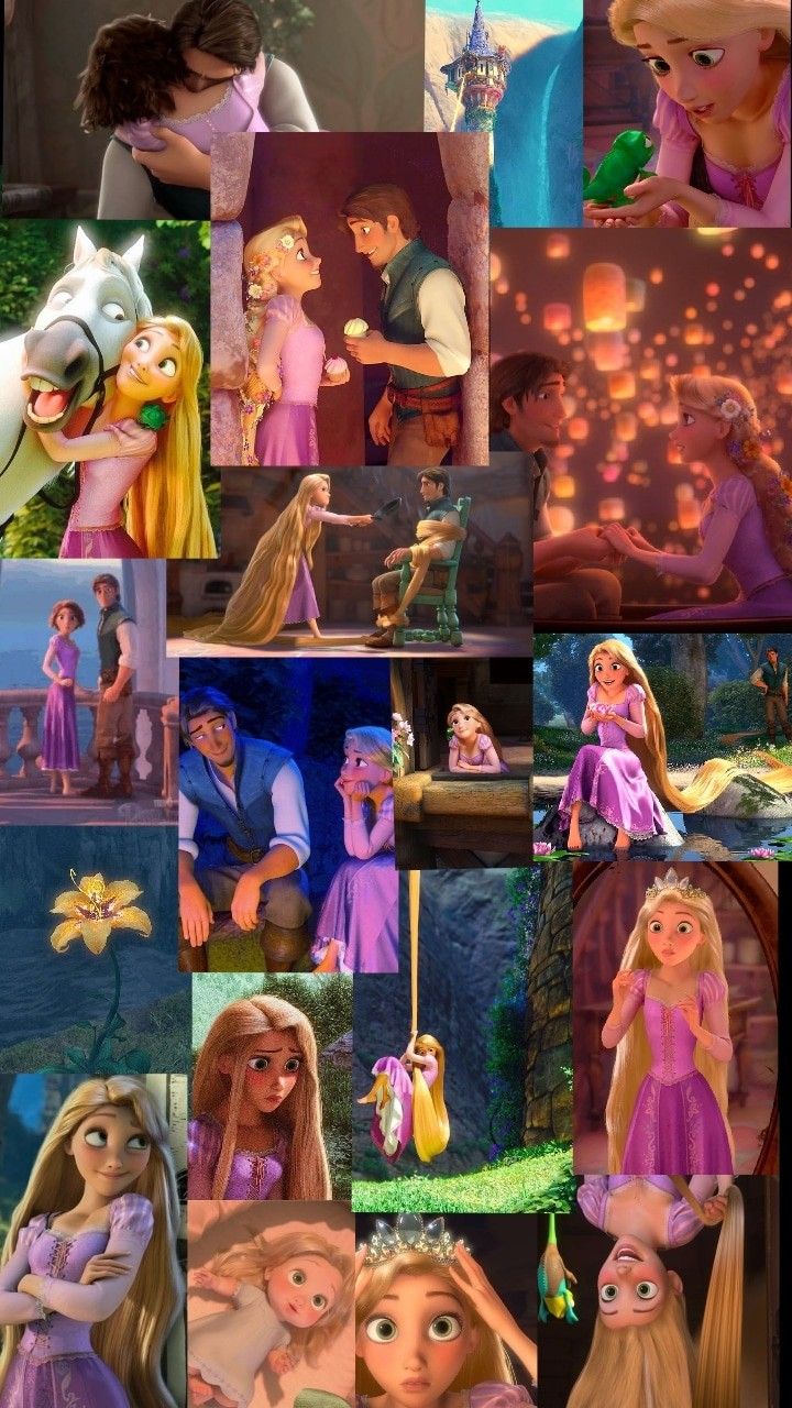 Rapunzel Collage Wallpapers - Wallpaper Cave