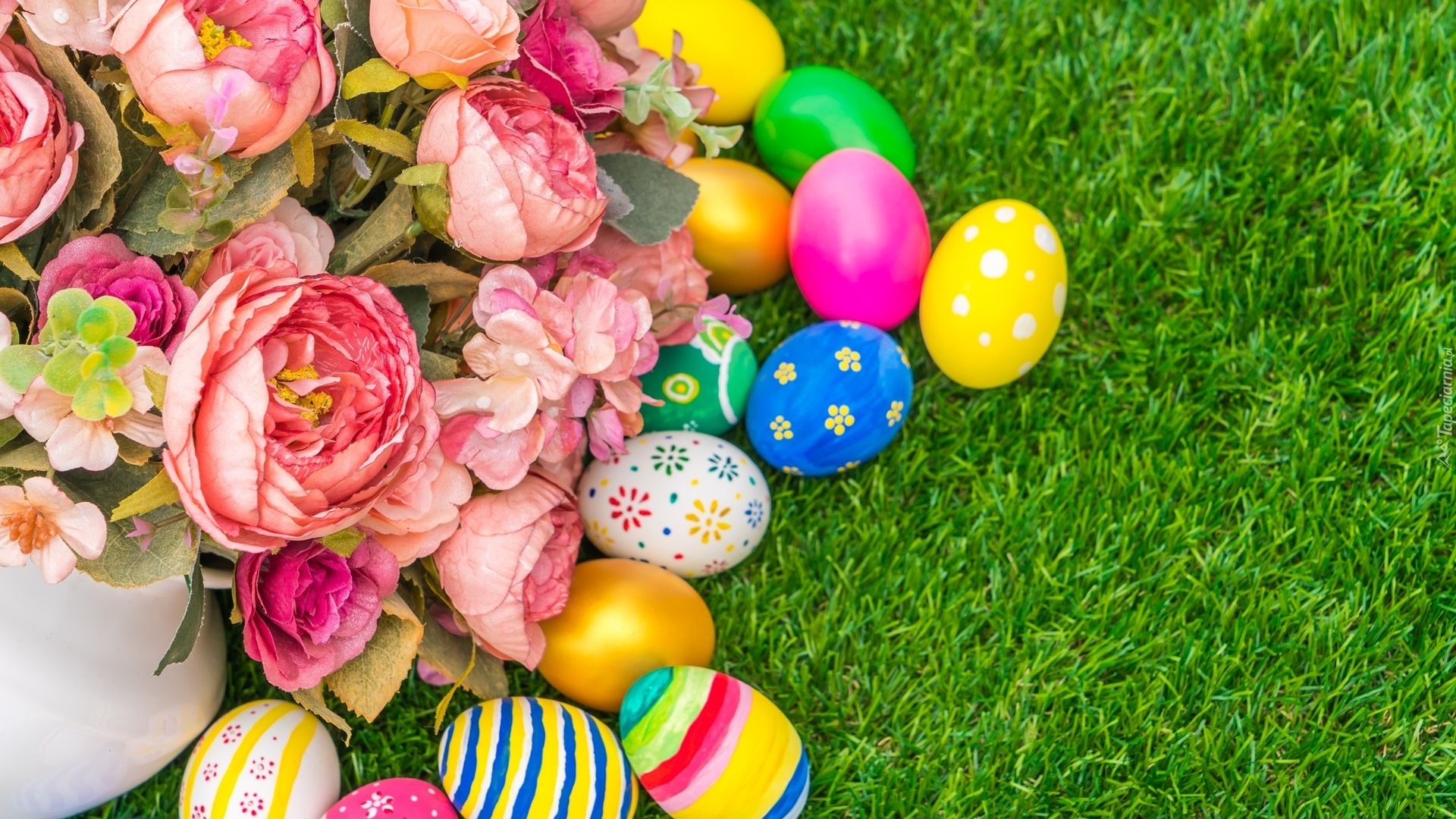 Easter Eggs And Flowers Wallpapers - Wallpaper Cave