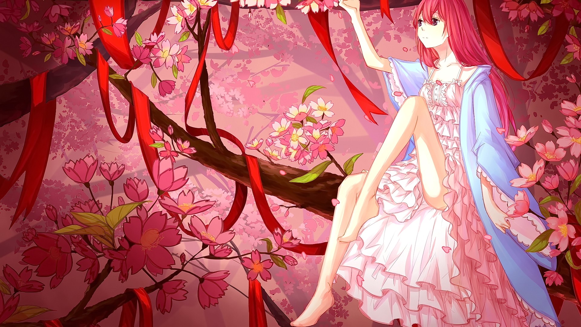 Red Girl Spring Wallpapers - Wallpaper Cave