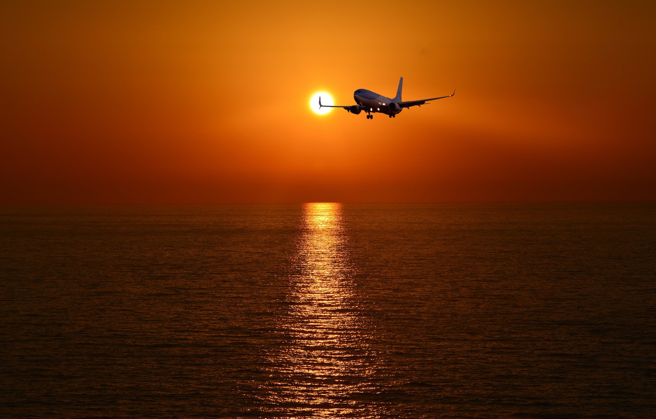 Sunset On A Plane Wallpapers - Wallpaper Cave