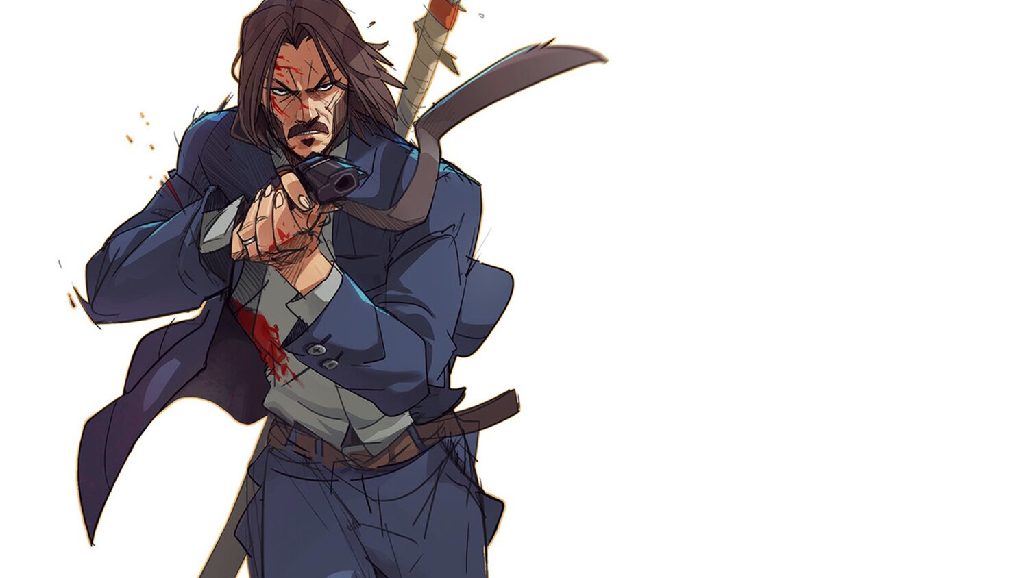 John Wick Cartoon Fan Art Wallpapers - Wallpaper Cave