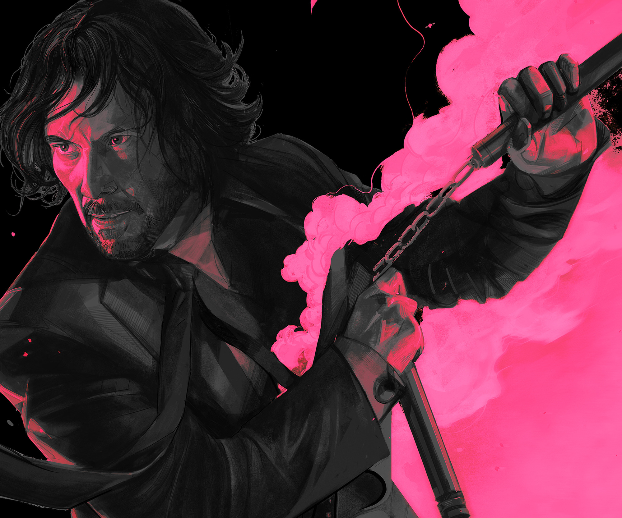 John Wick Cartoon Fan Art Wallpapers - Wallpaper Cave