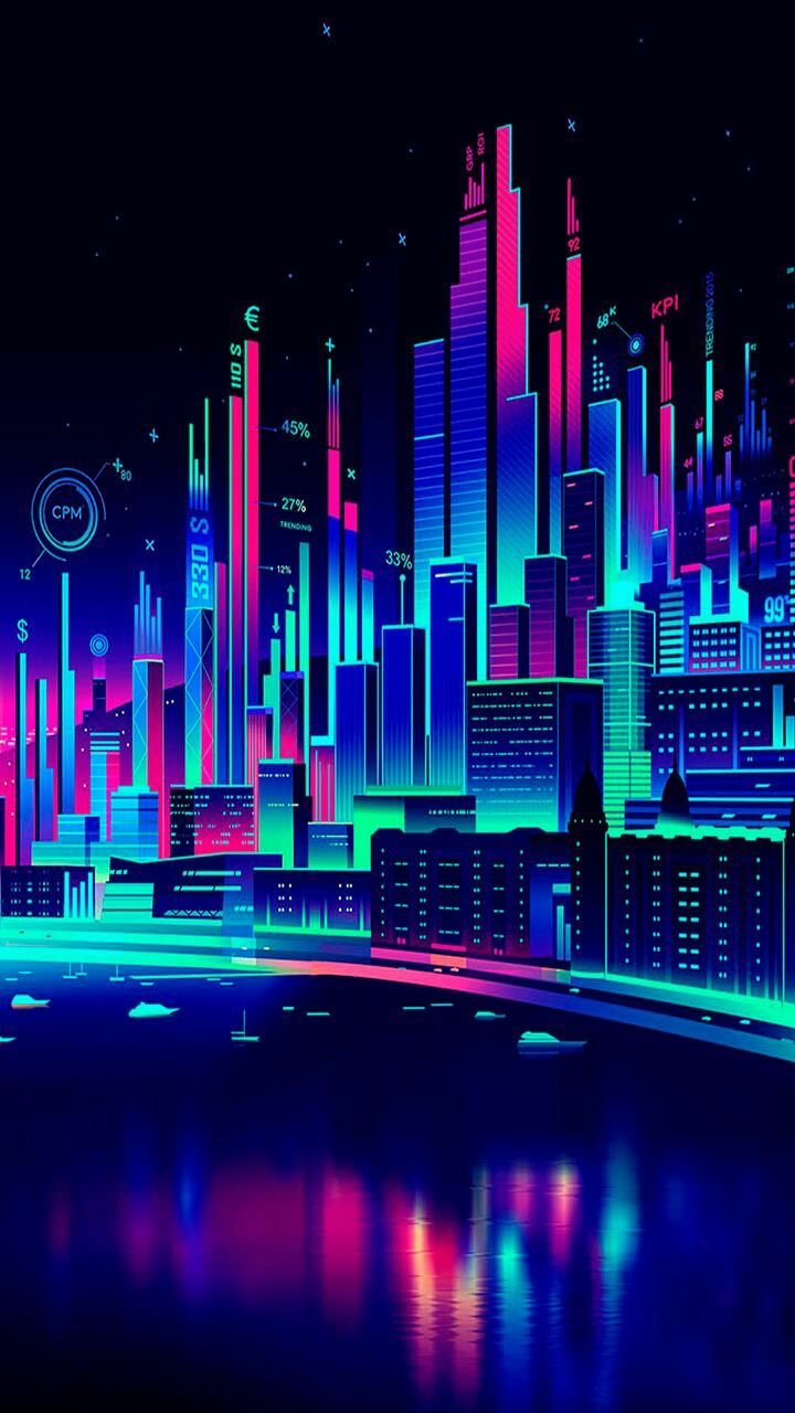 Neon City iPhone Wallpapers - Wallpaper Cave