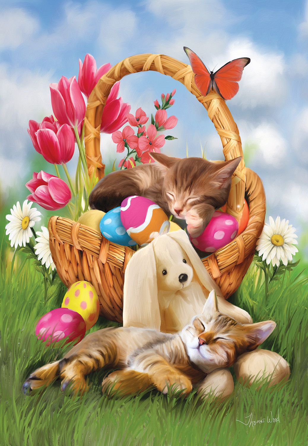 Dog And Cat Easter Wallpapers - Wallpaper Cave