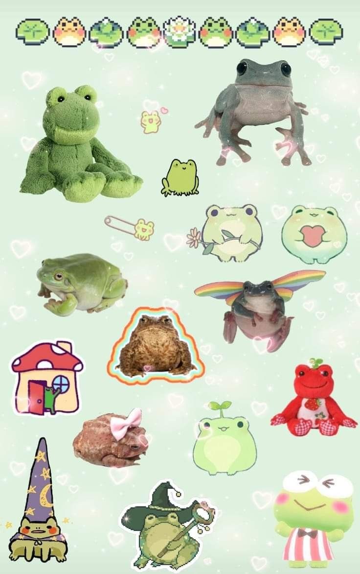 Aesthetic Frog Collage Wallpapers - Wallpaper Cave