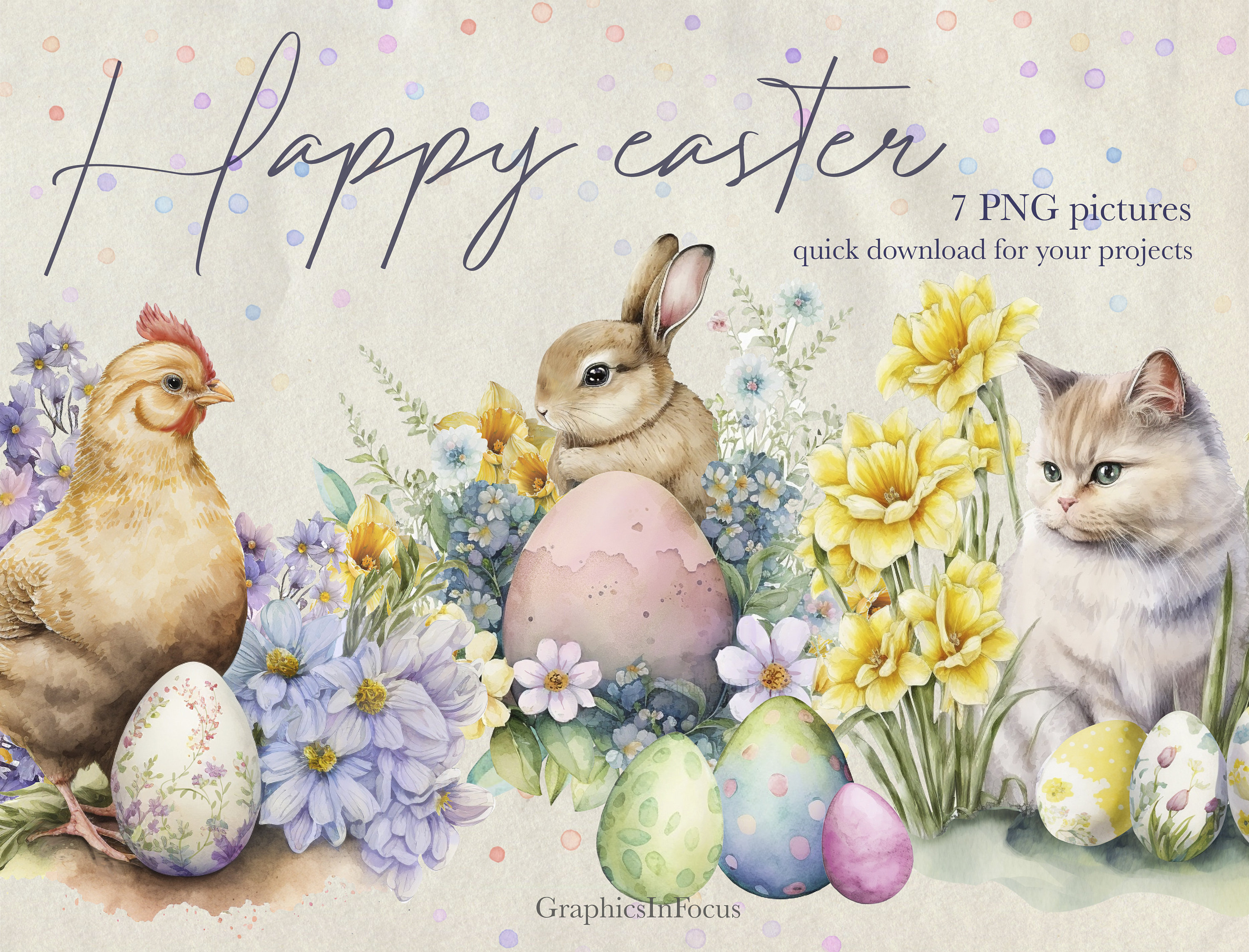 Easter Watercolors Wallpapers - Wallpaper Cave