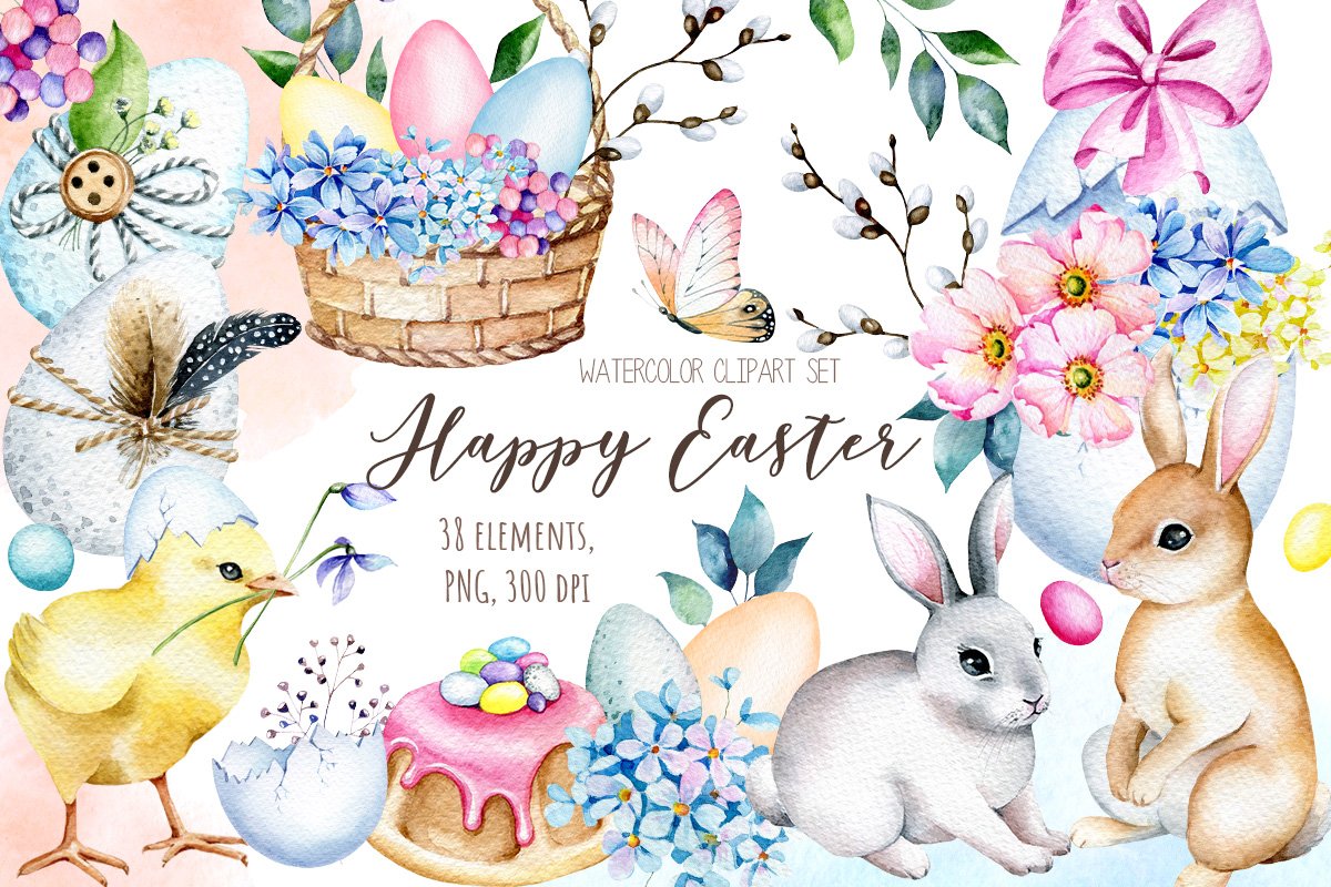 Easter Watercolors Wallpapers - Wallpaper Cave