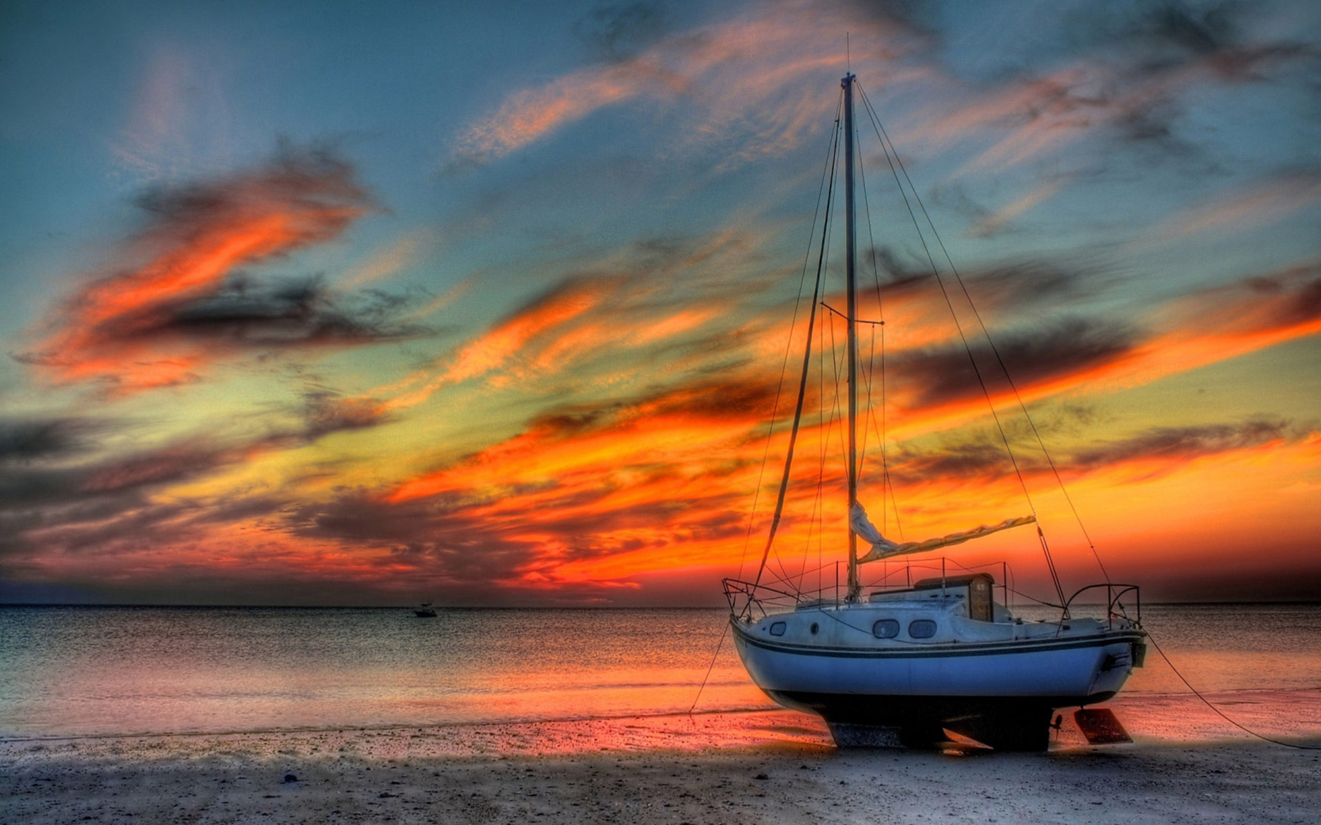 Pretty Sunset Boat Wallpapers - Wallpaper Cave