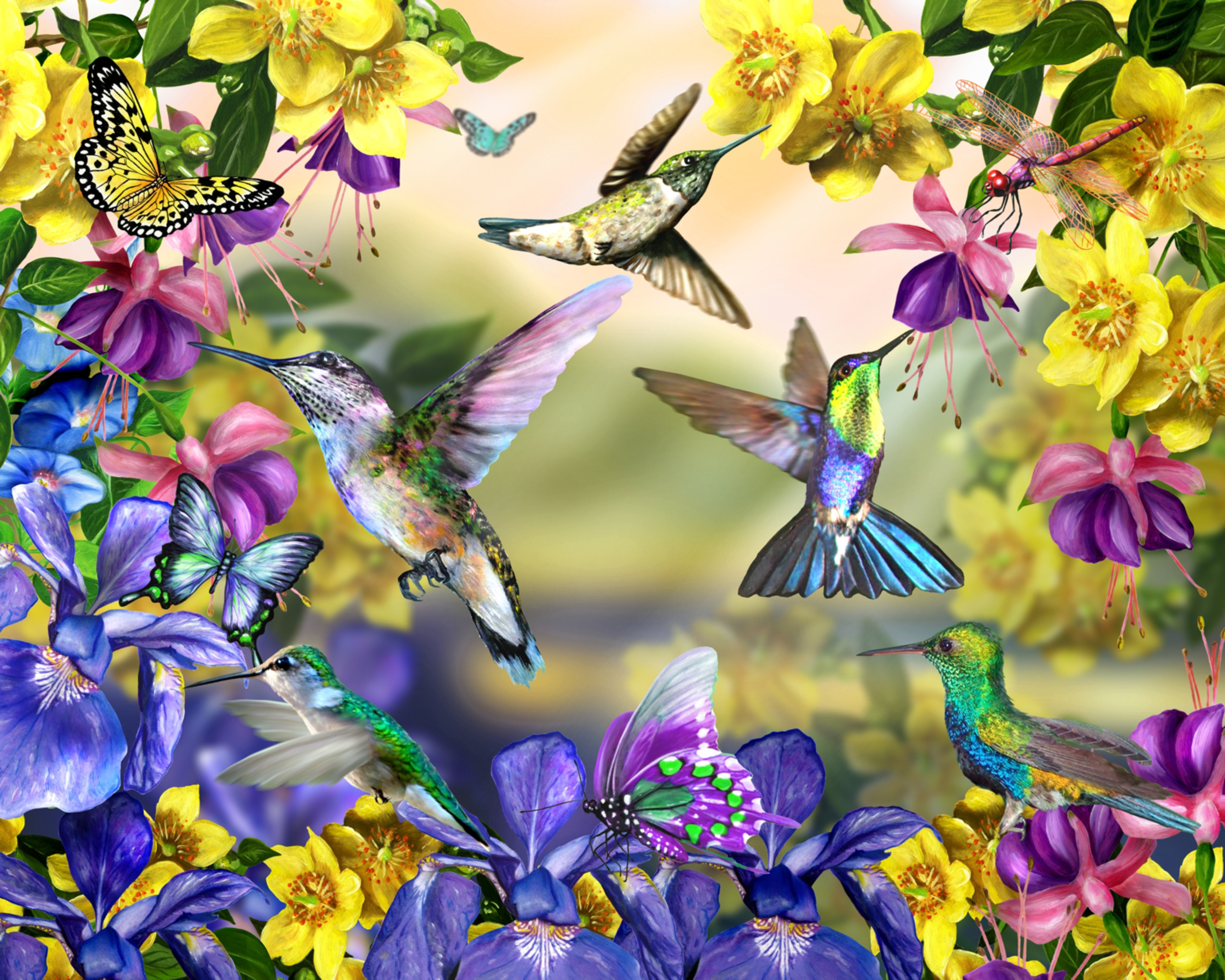 Spring Hummingbird Flowers Wallpapers - Wallpaper Cave