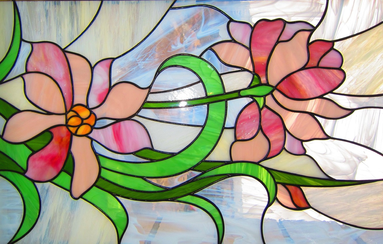 Stained Glass Flowers Wallpapers - Wallpaper Cave