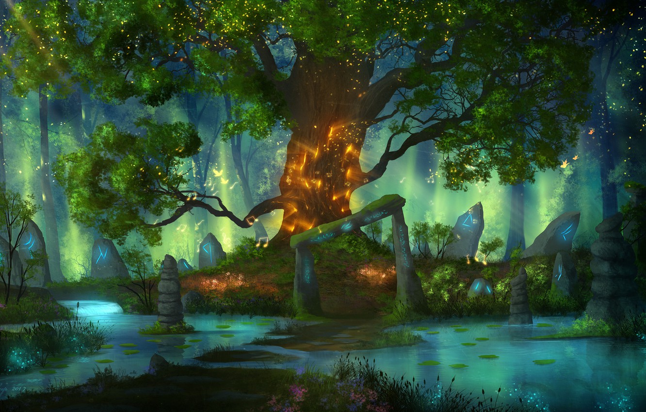Fantasy World Giant Tree Wallpapers - Wallpaper Cave